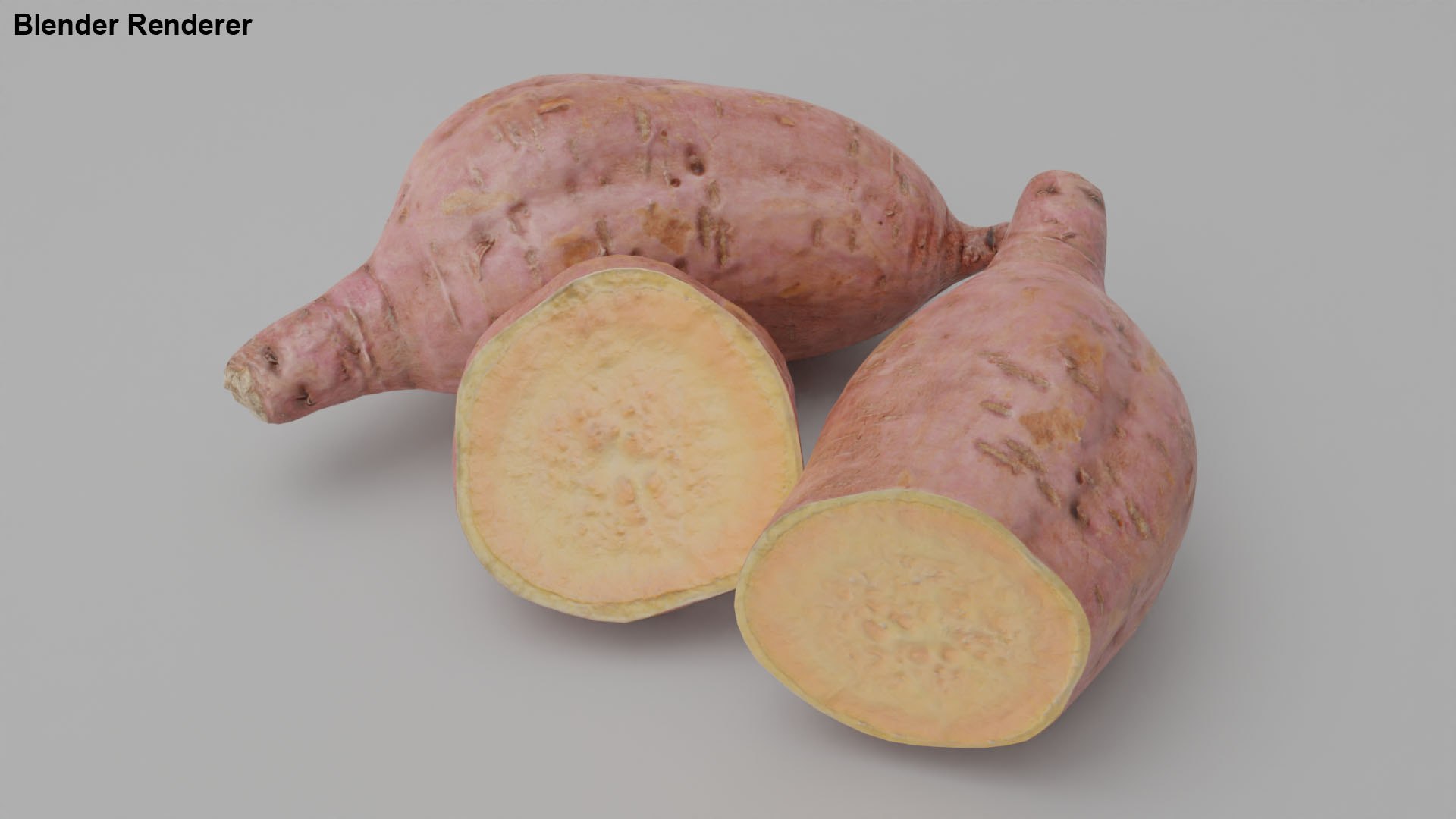 3D Sweet Potatoes Model - TurboSquid 2117286