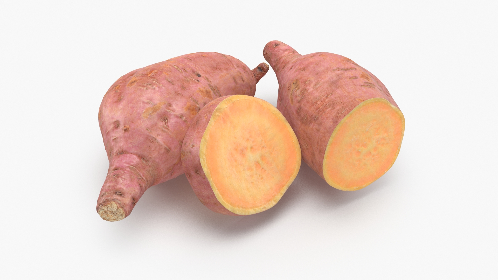 3D Sweet Potatoes Model - TurboSquid 2117286