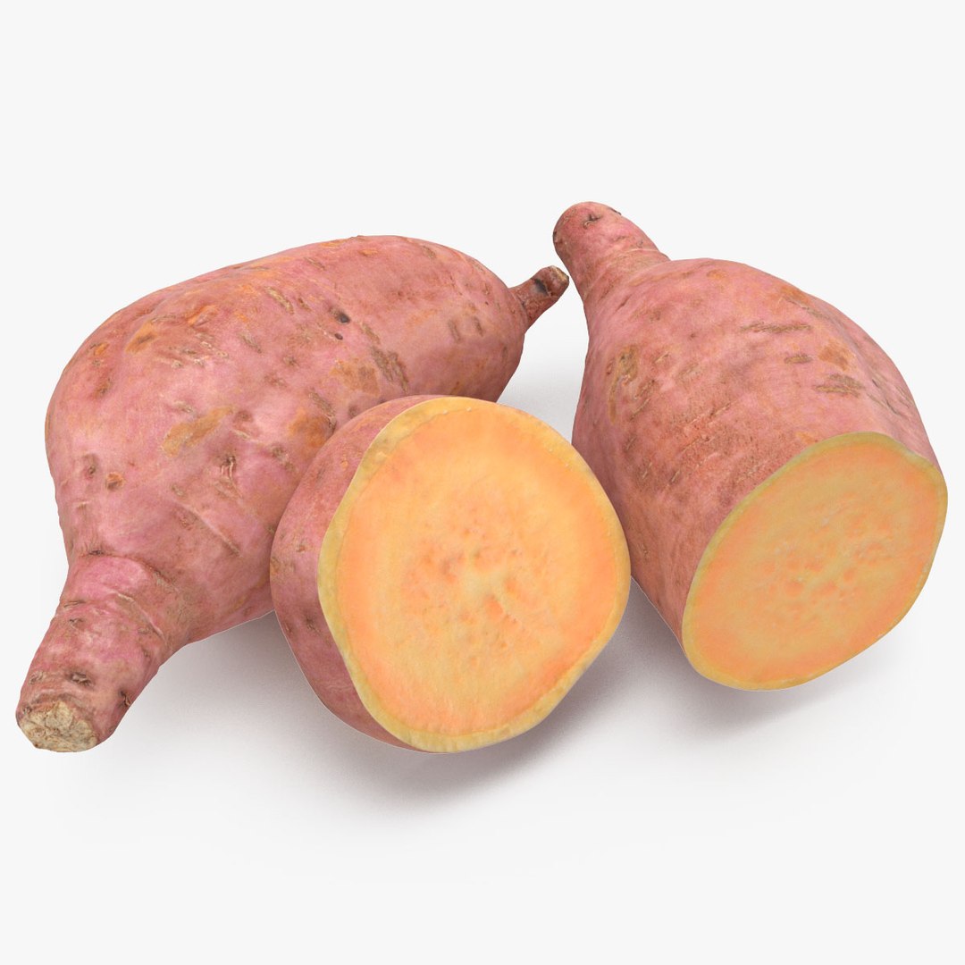 3D Sweet Potatoes Model - TurboSquid 2117286