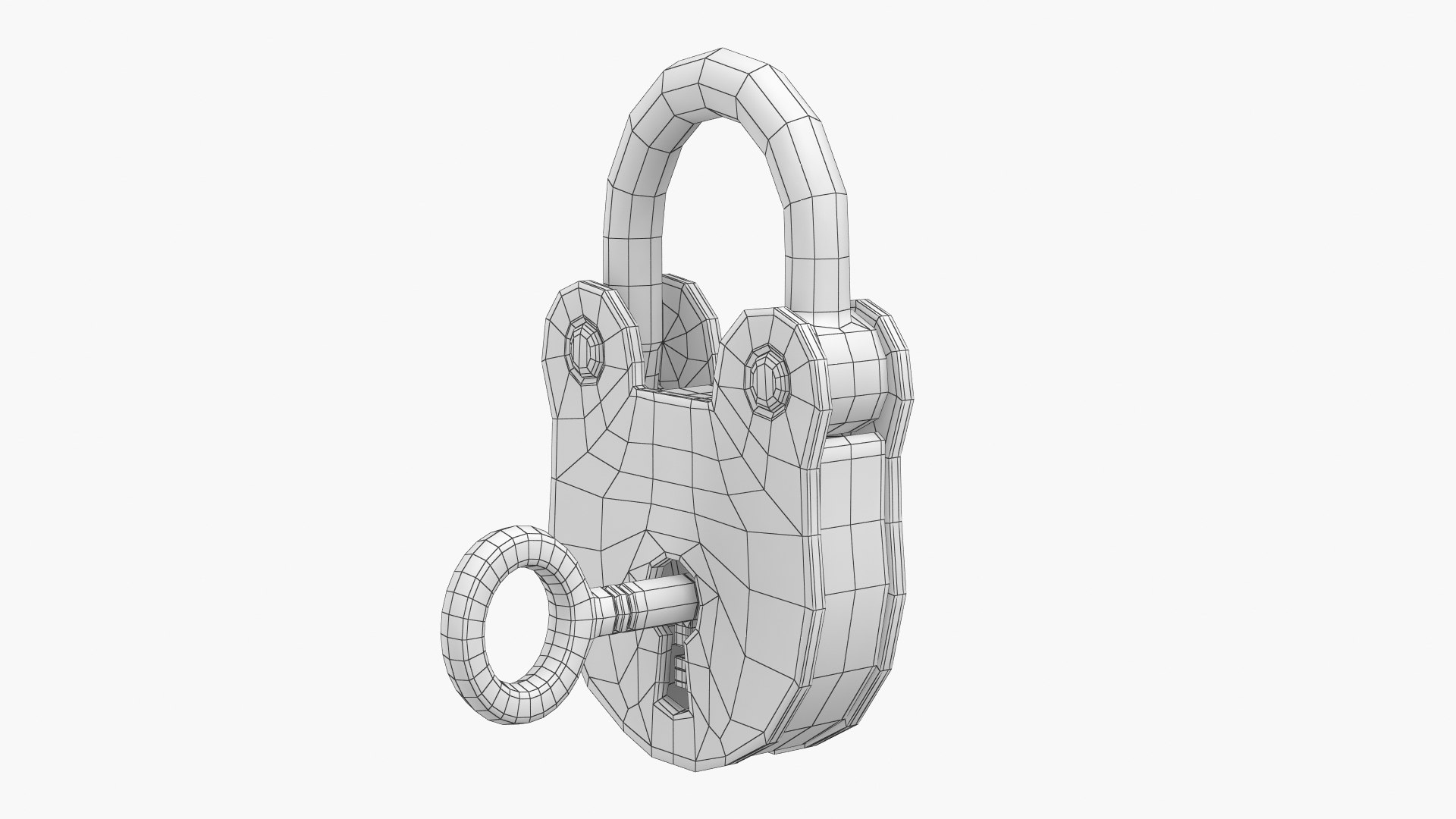 Padlock Lock Old 3D Model - TurboSquid 1508702