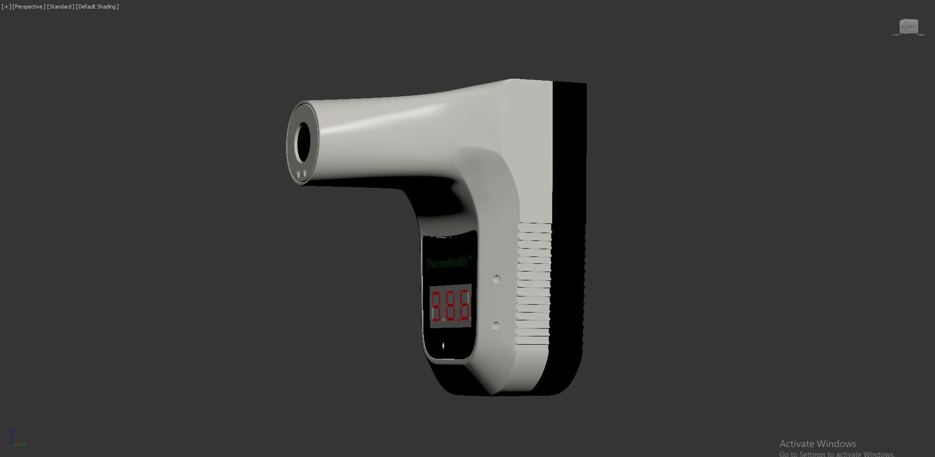 Infrared Wall Mounted Forehead Thermometer 3D Model - TurboSquid 1760827