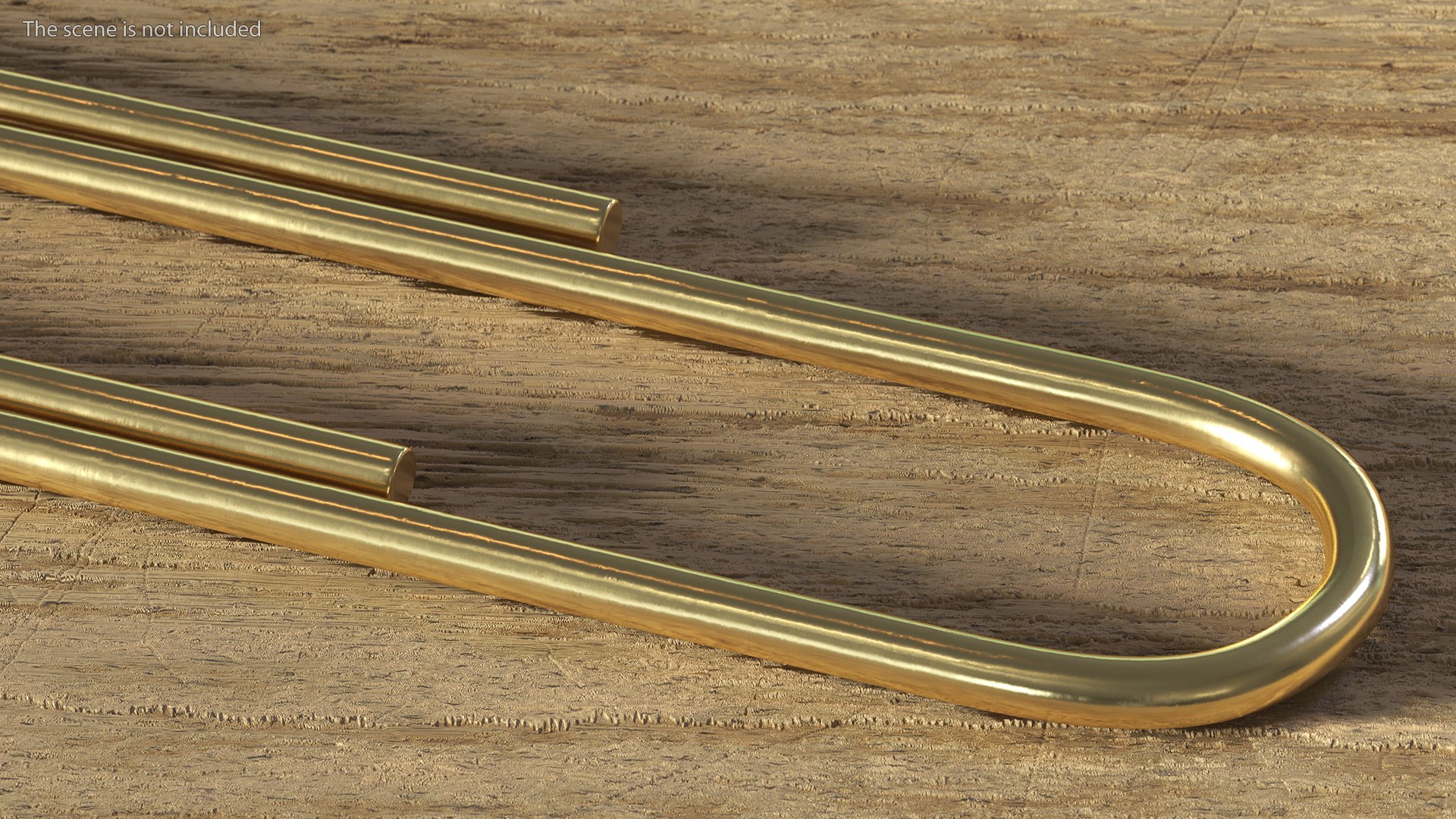 3D Paper Clip Oval Shape Gold - TurboSquid 1861418