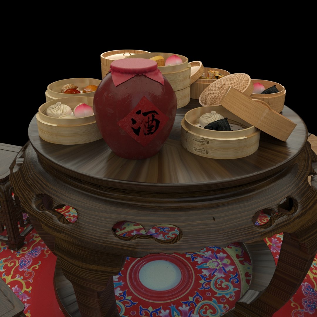 3D Chinese dim sum - TurboSquid 2142149