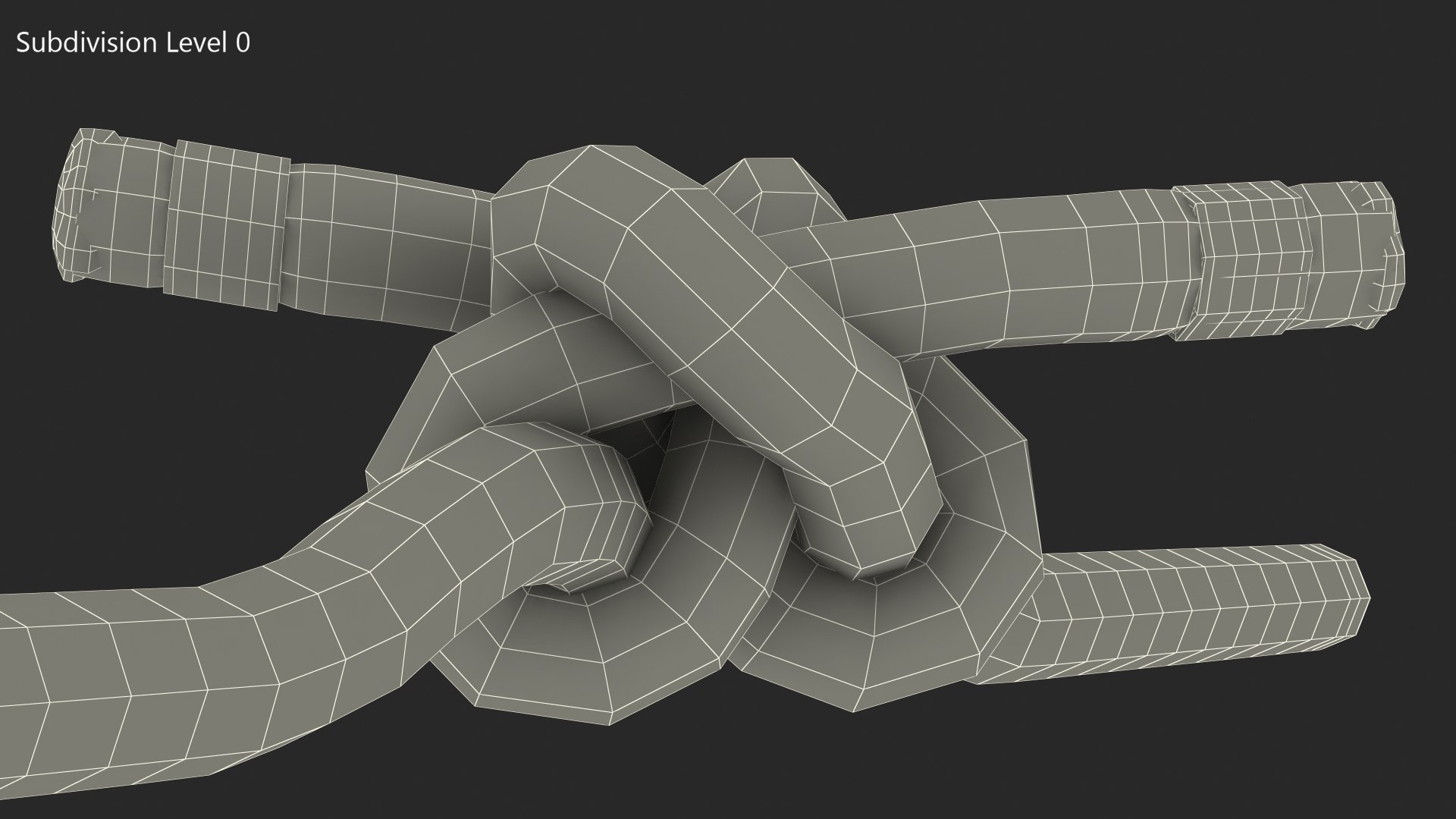 Carrick Bend Knot 3D Model - TurboSquid 1648518