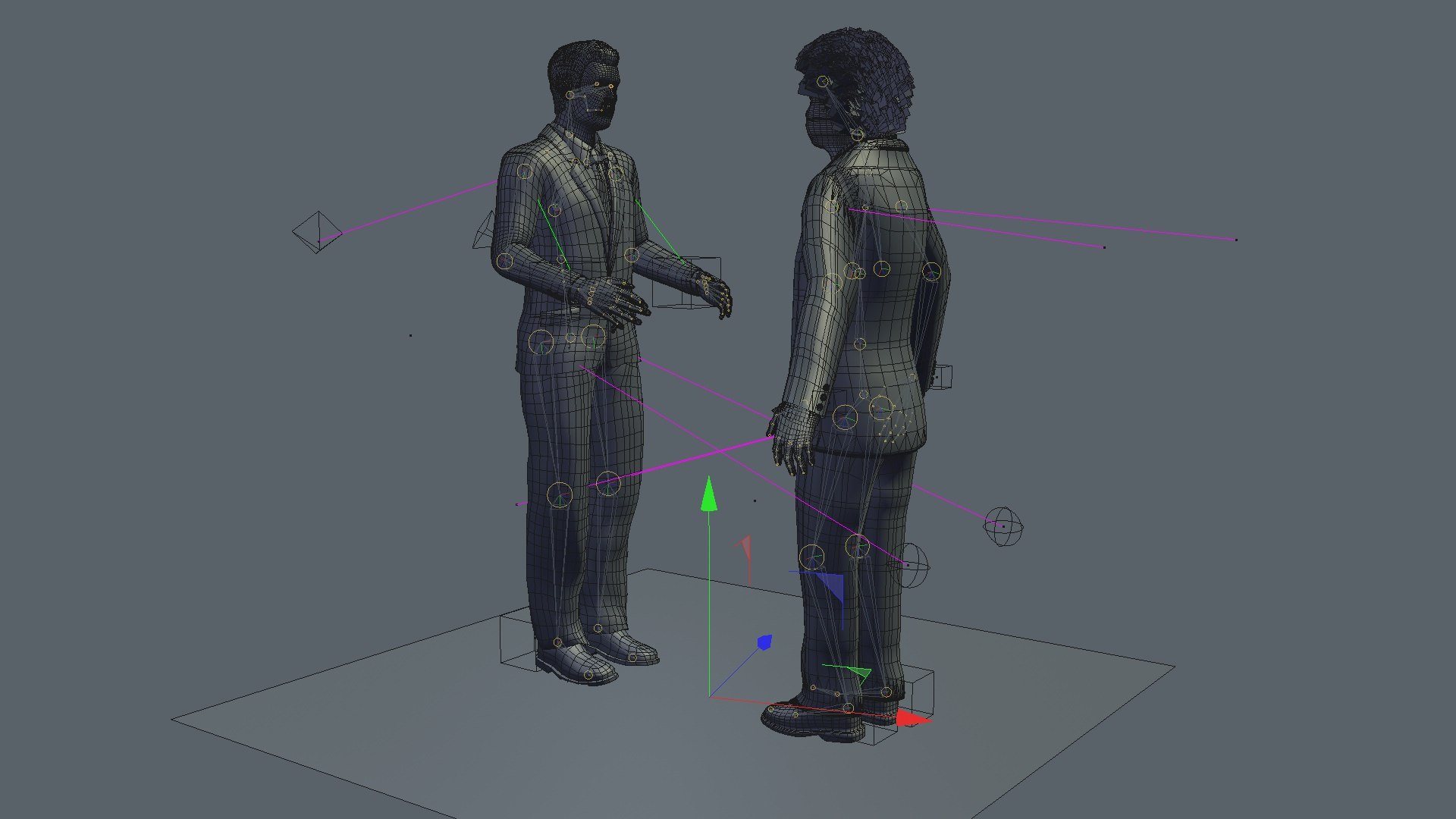 3D 2 men talking animation - TurboSquid 1605220