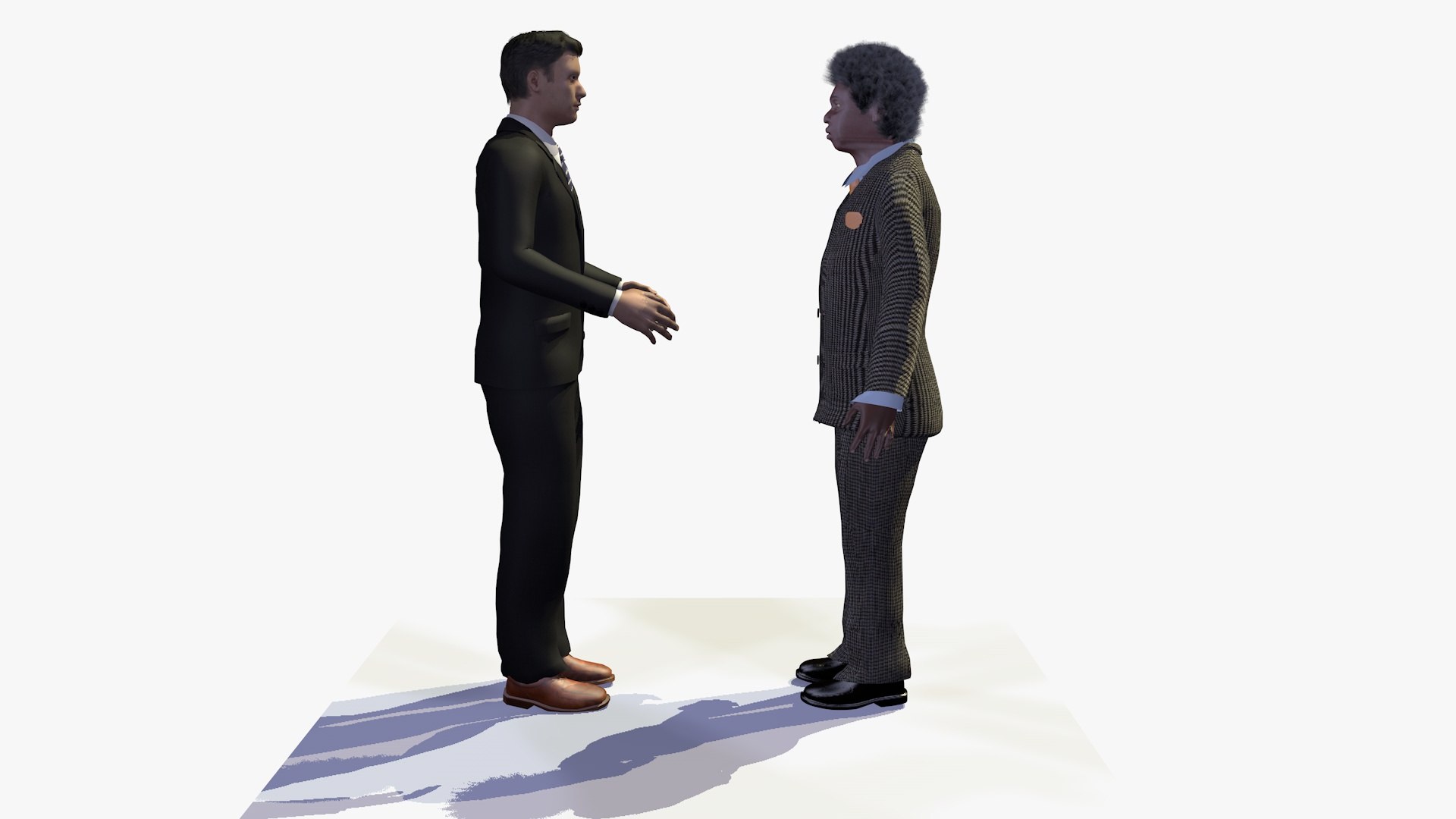 3D 2 Men Talking Animation - TurboSquid 1605220