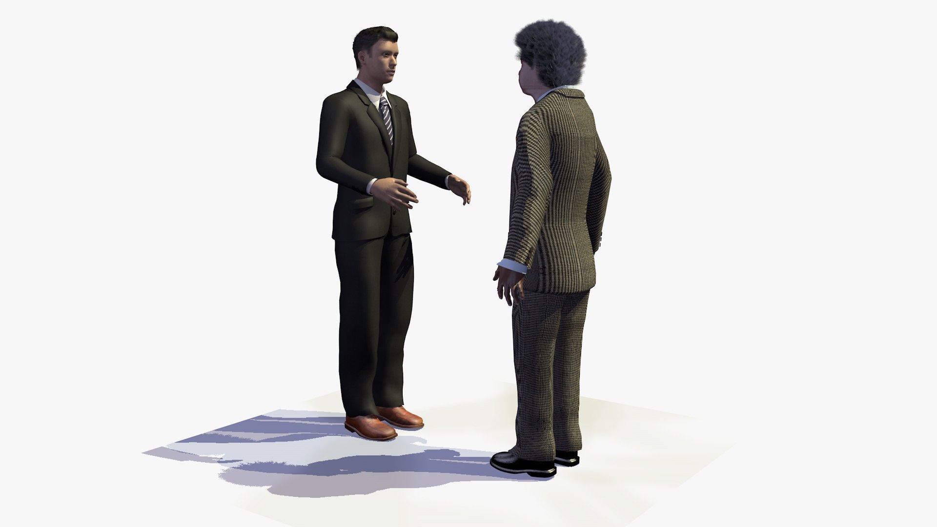 3D 2 Men Talking Animation - TurboSquid 1605220