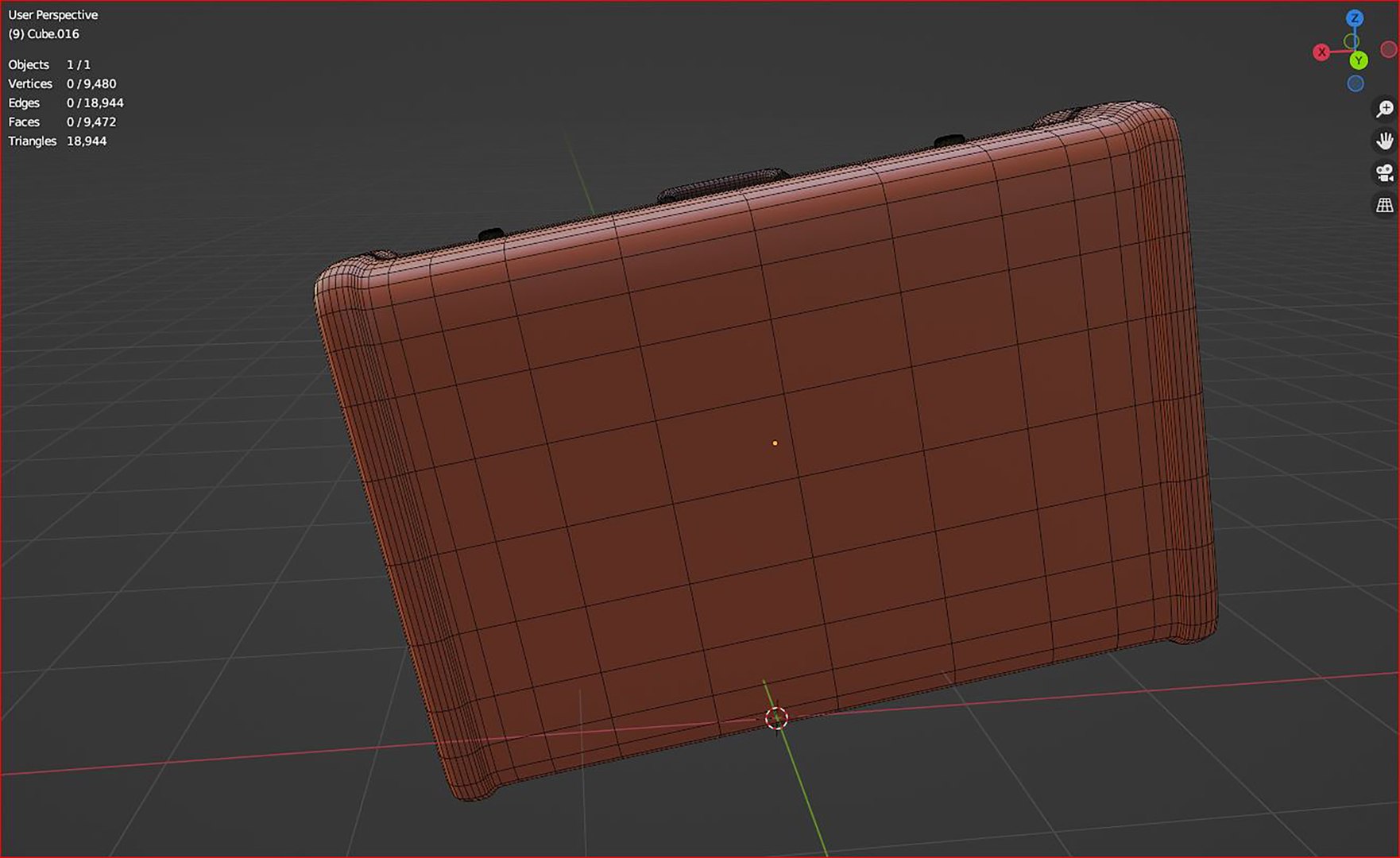 3d Large Flat Suitcase Icon 3D Model - TurboSquid 2055933