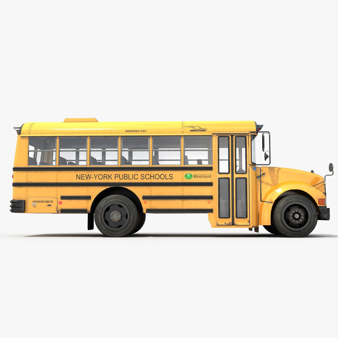 Classic School Bus Small 3D - TurboSquid 1243216
