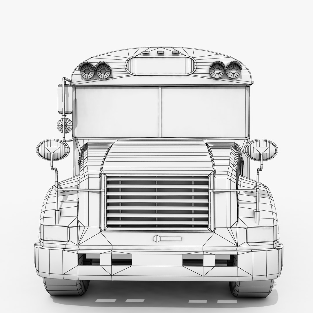 Classic School Bus Small 3D - TurboSquid 1243216