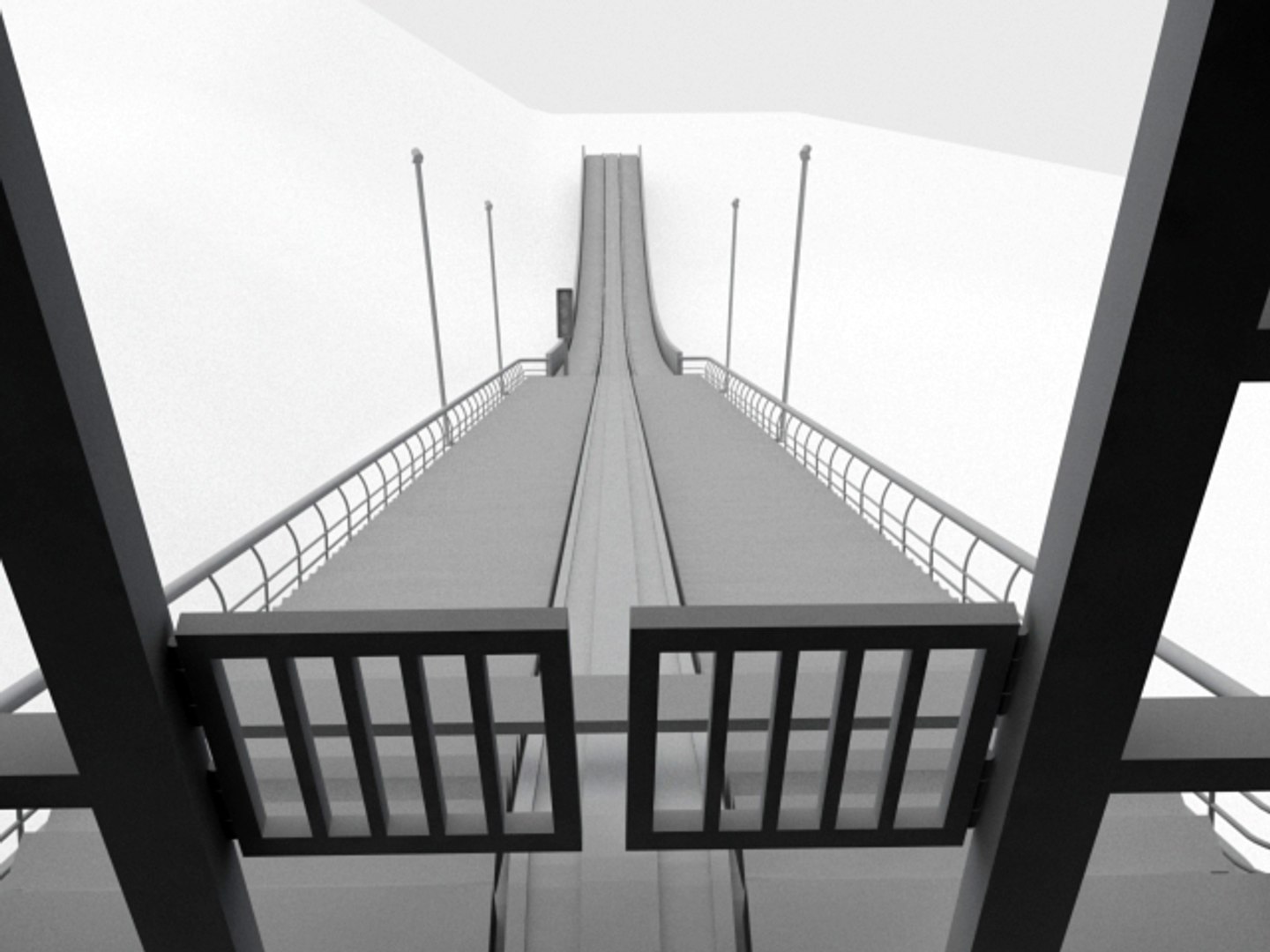 3d Model Ski Jumping Ramp