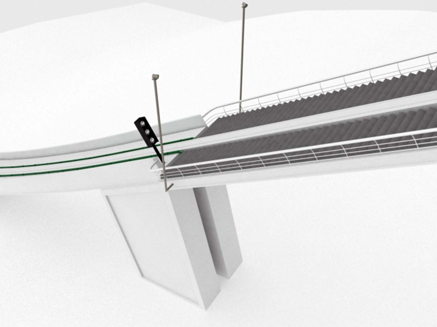 3d Model Ski Jumping Ramp