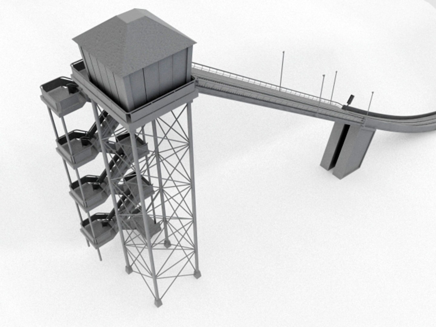 3d Model Ski Jumping Ramp