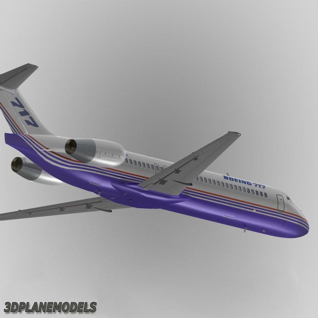 3ds Max B717-200 Manufacturer Livery