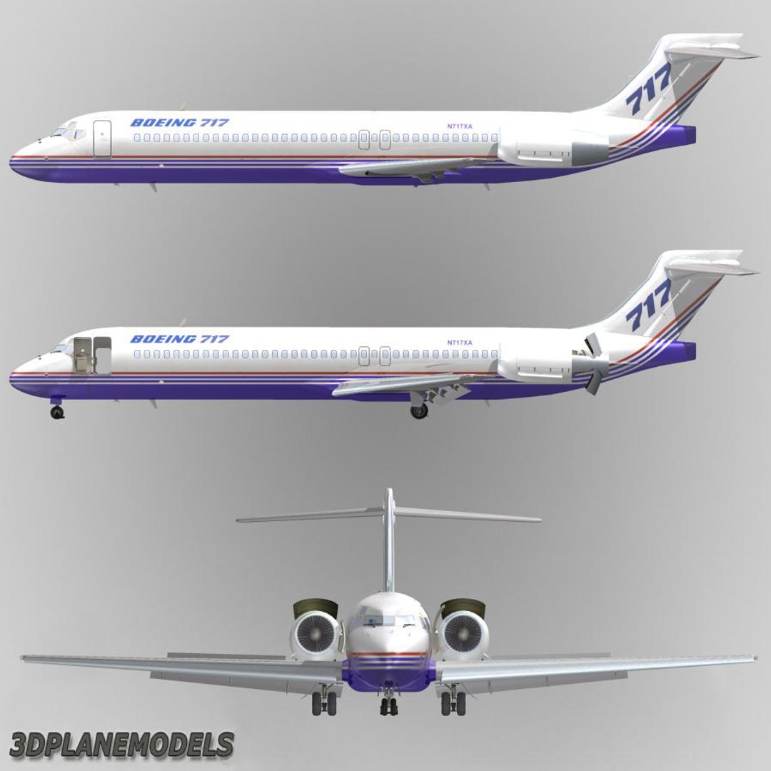 3ds Max B717-200 Manufacturer Livery