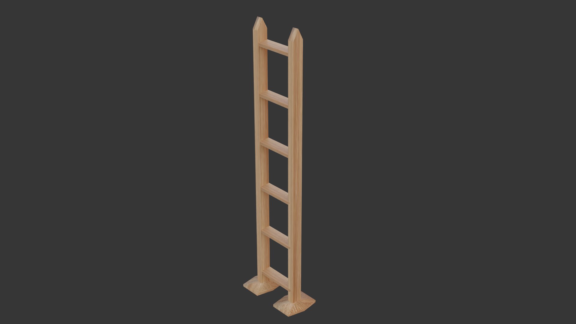 Free 3D Model Ladder Wooden Ladder Asset - TurboSquid 2451433