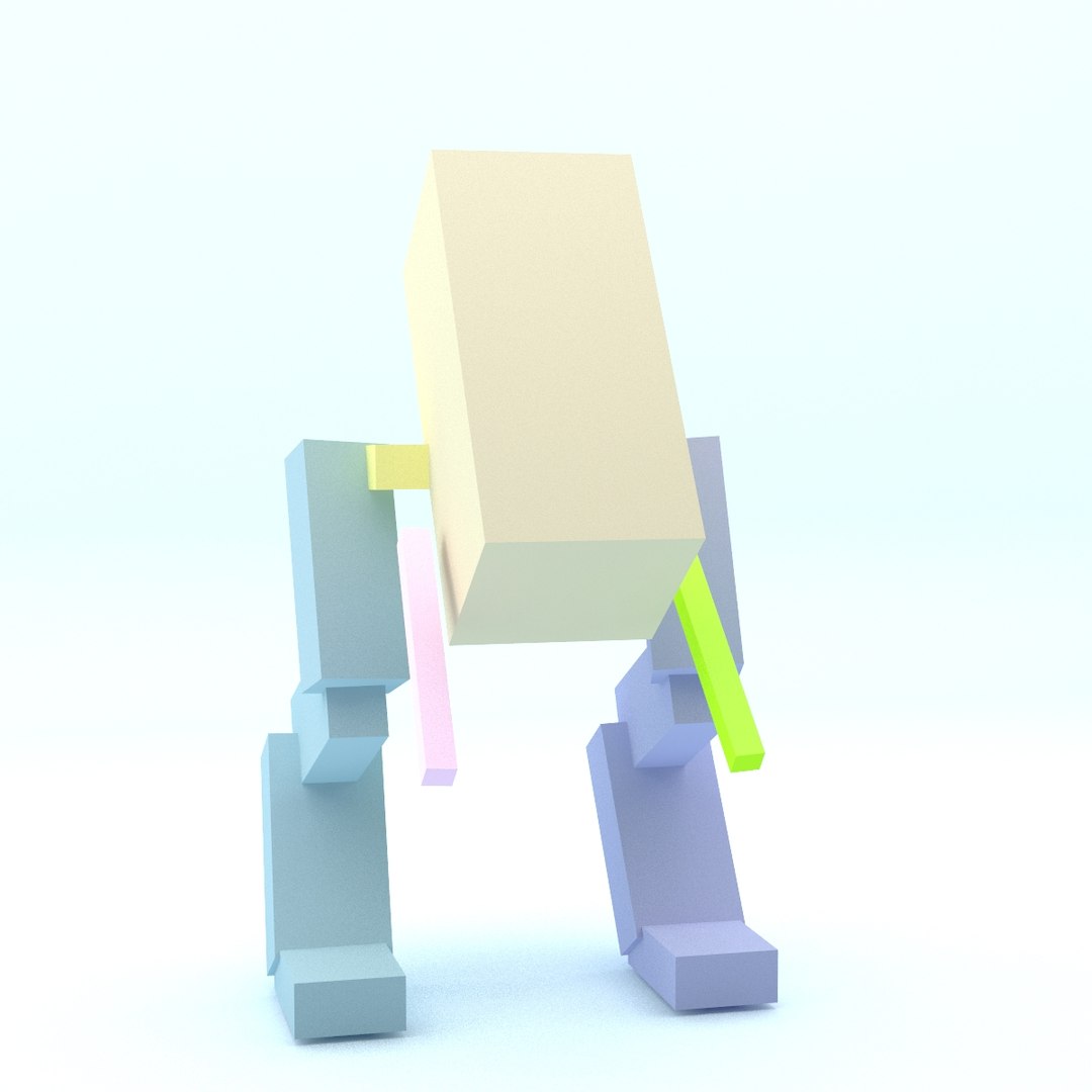 - Robot Rigged Character 3d Model