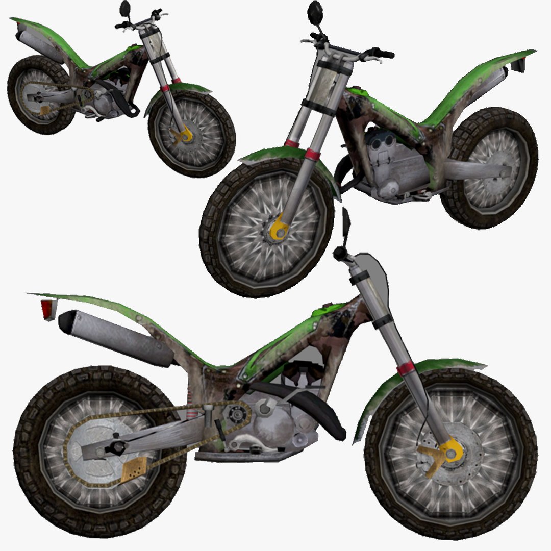 Dirt Bike-offroad Bike-001-low Poly-game Ready 3D Model - TurboSquid 2104655