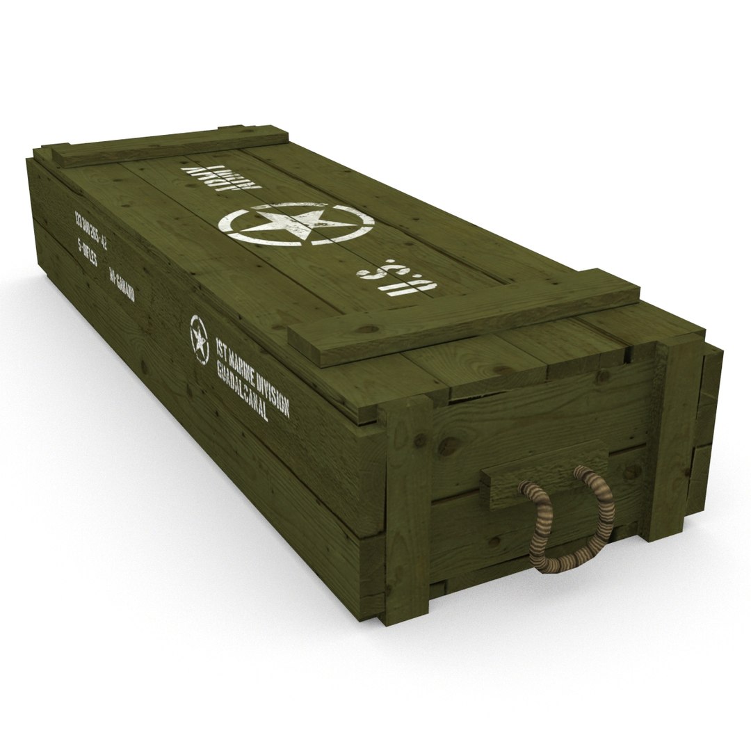 Army Crate 3d 3ds