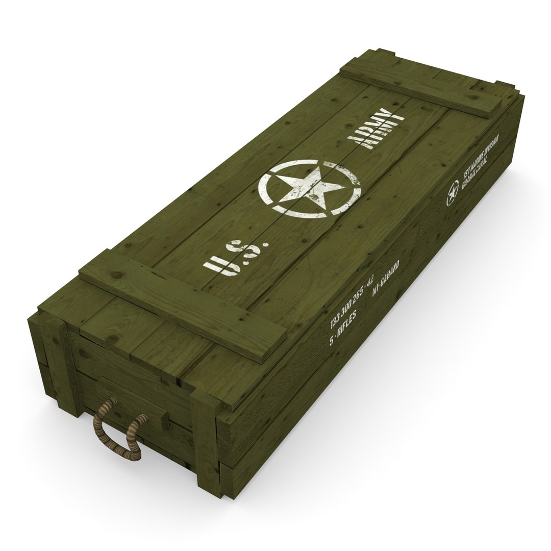 Army Crate 3d 3ds