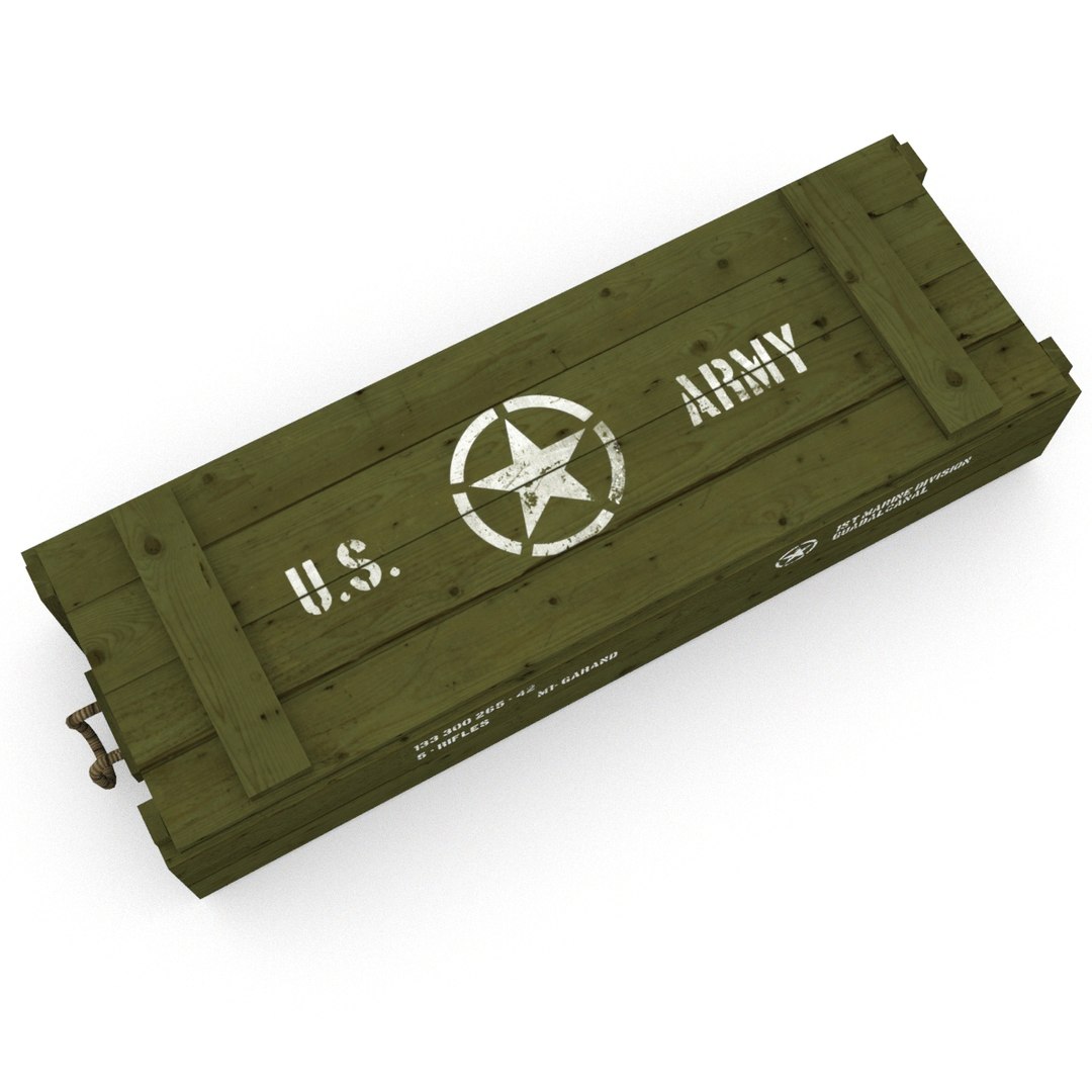 Army Crate 3d 3ds