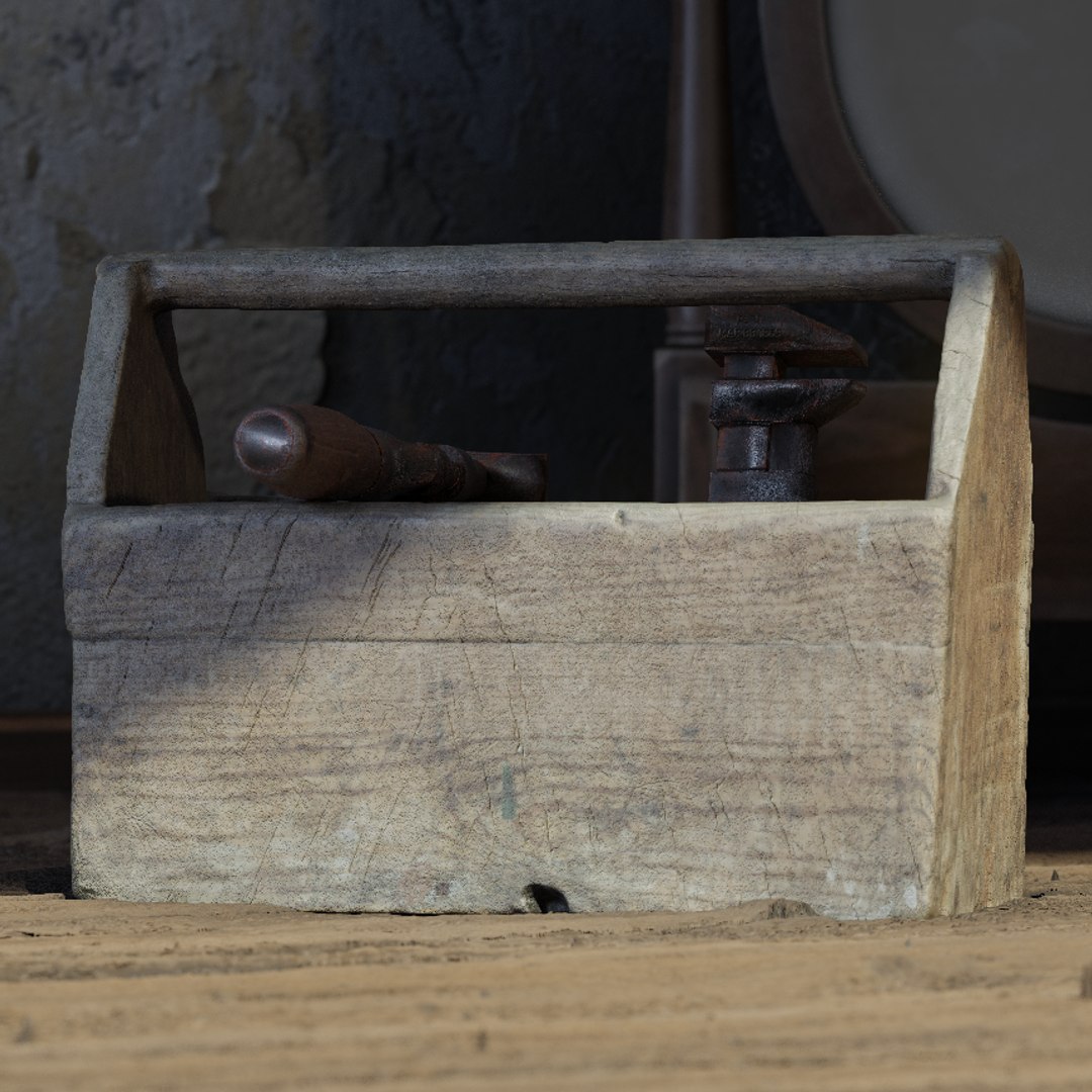 3D Model Antique Wrench - Prop Breakdown - Game Ready PBR 3D Model Low ...