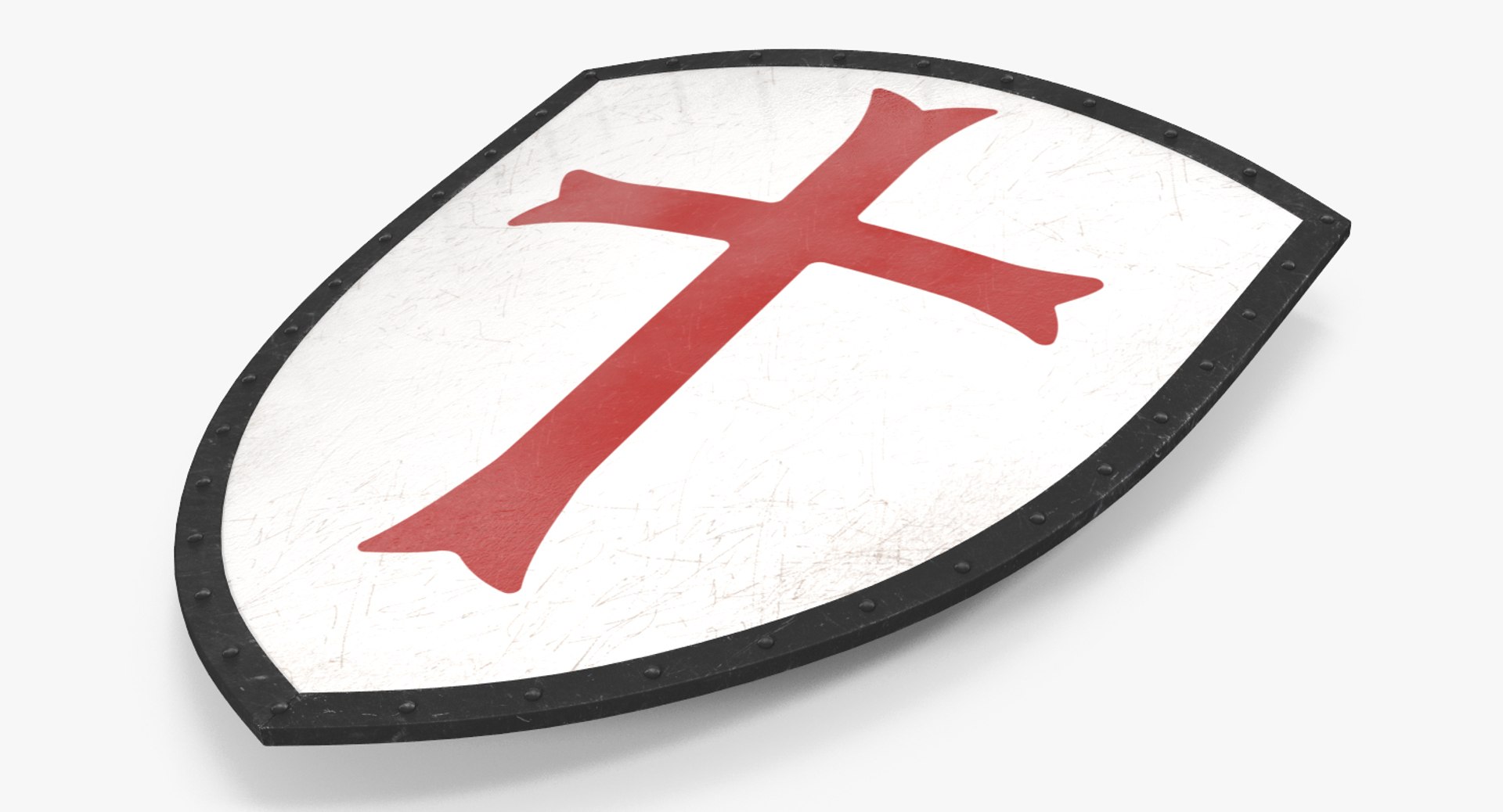 3d Knights Templar Shield