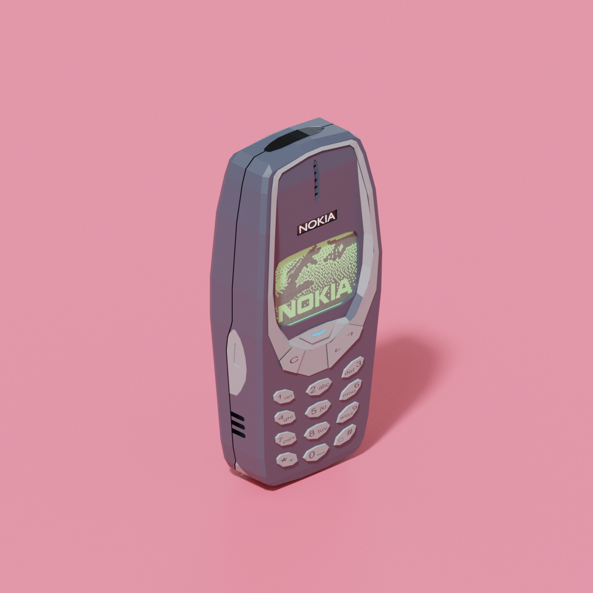 3D nokia 3310 mobile phone - TurboSquid 1554228