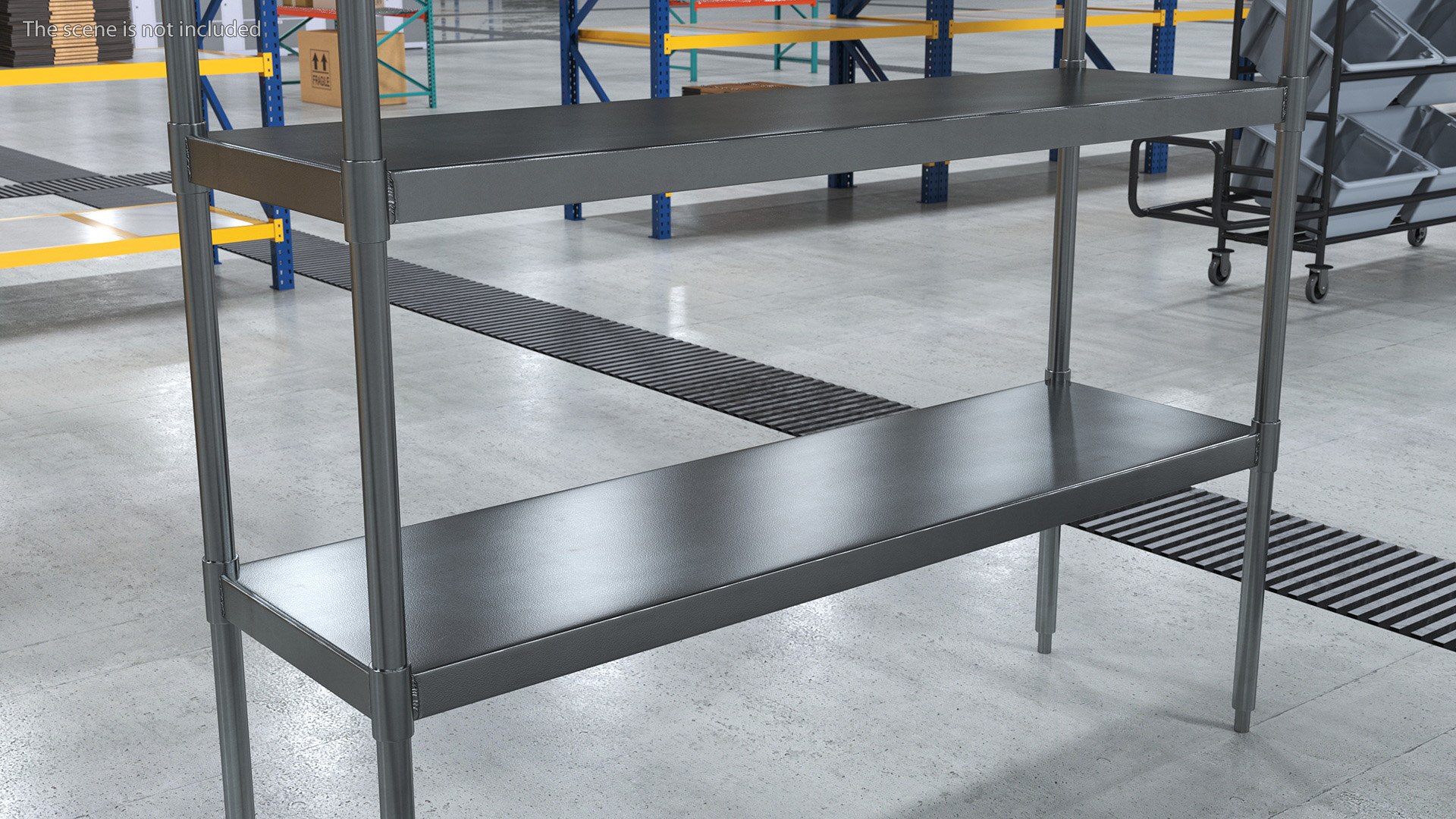 Industrial Metal Shelving Unit 3D Model - TurboSquid 2207123