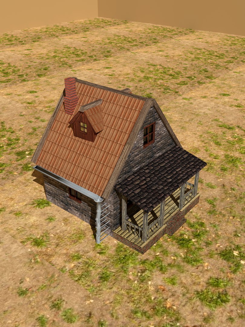 3d house rural country model
