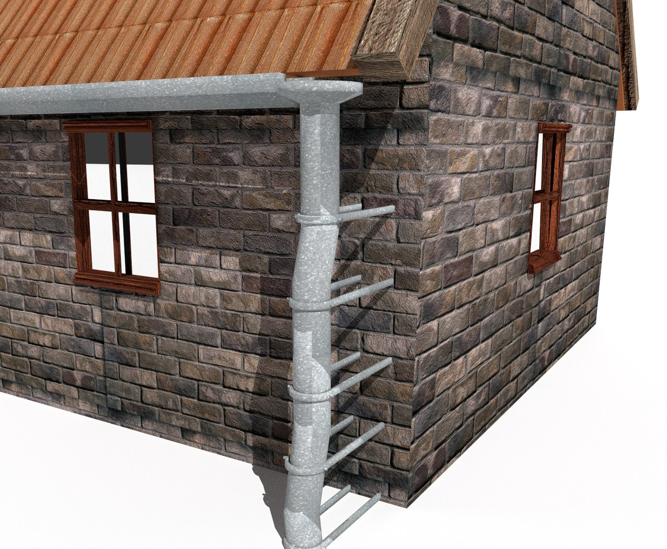 3d house rural country model