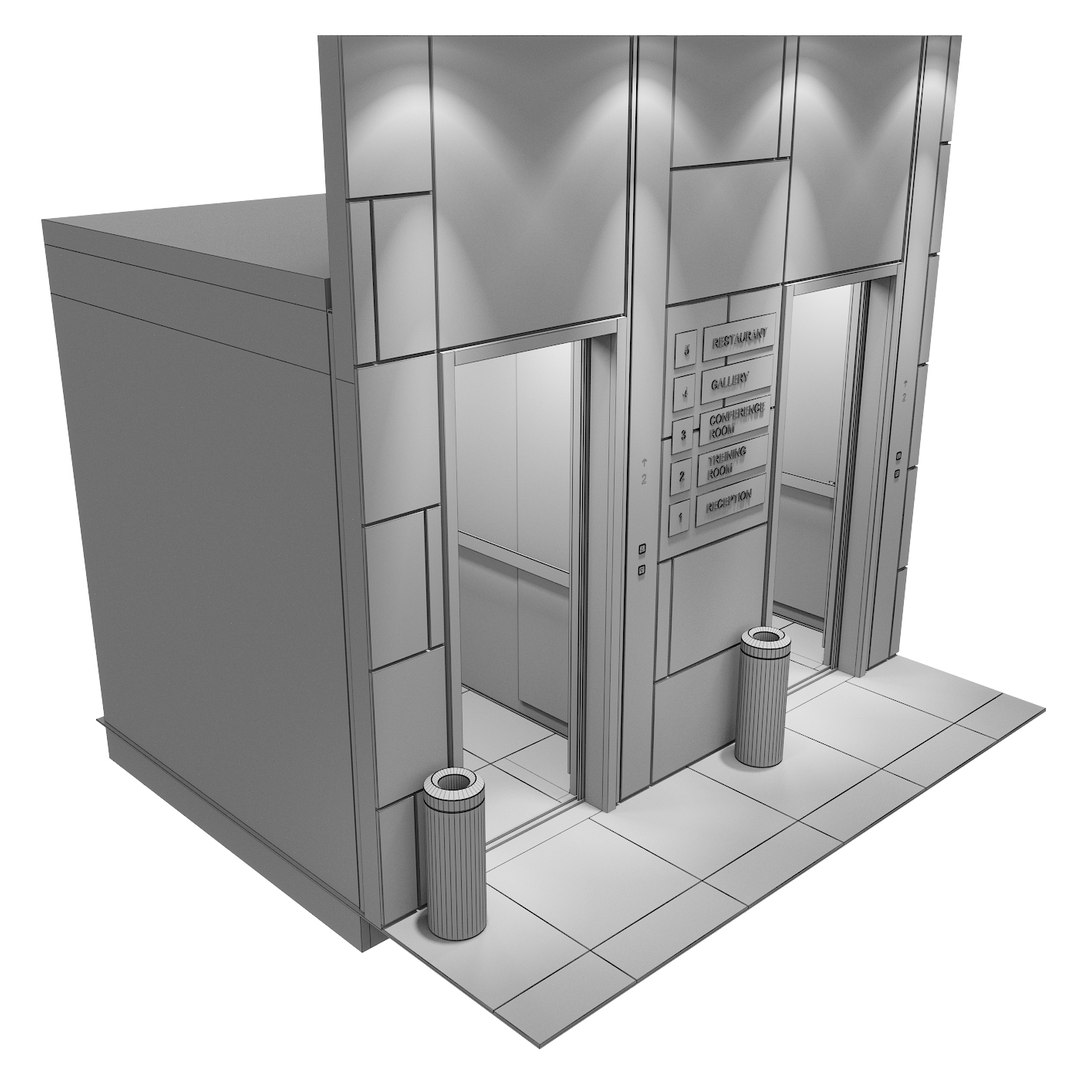 3D Passenger Elevator - TurboSquid 1683379