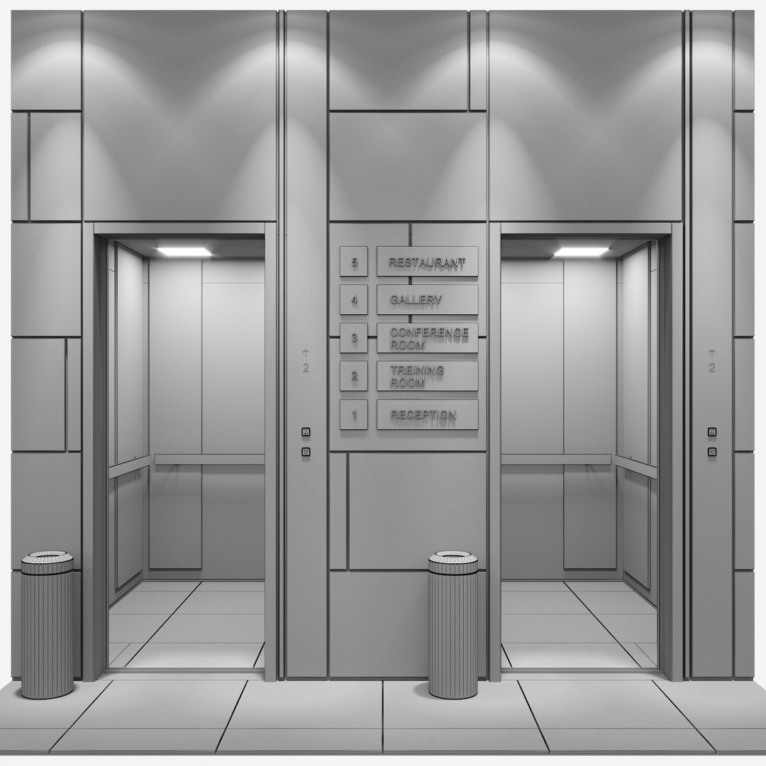 3D Passenger Elevator - TurboSquid 1683379