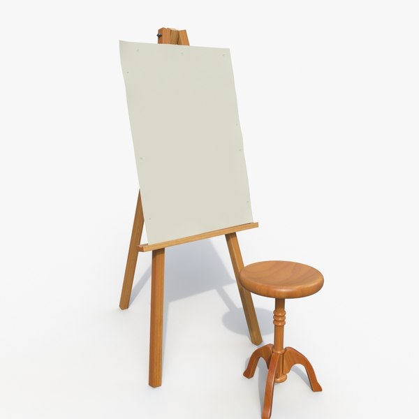 modelo 3d caballete - TurboSquid 1160410