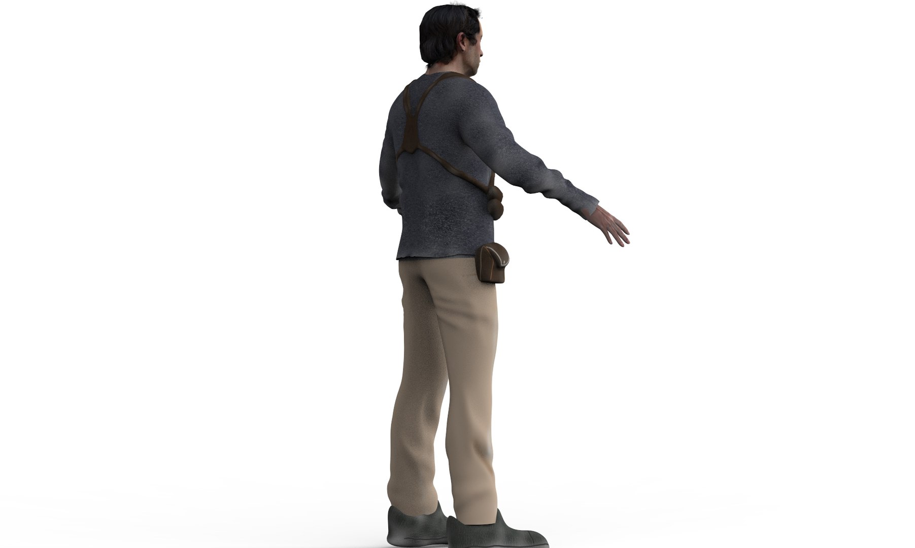 Realistic Action Man Character 3D Model - TurboSquid 1350125