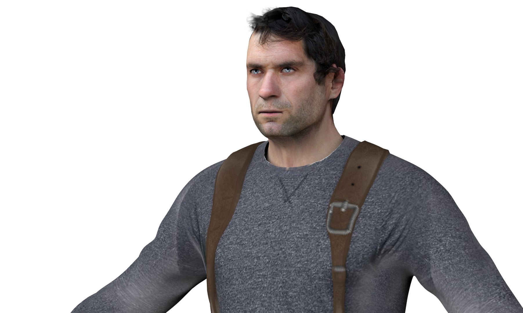 Realistic Action Man Character 3D Model - TurboSquid 1350125