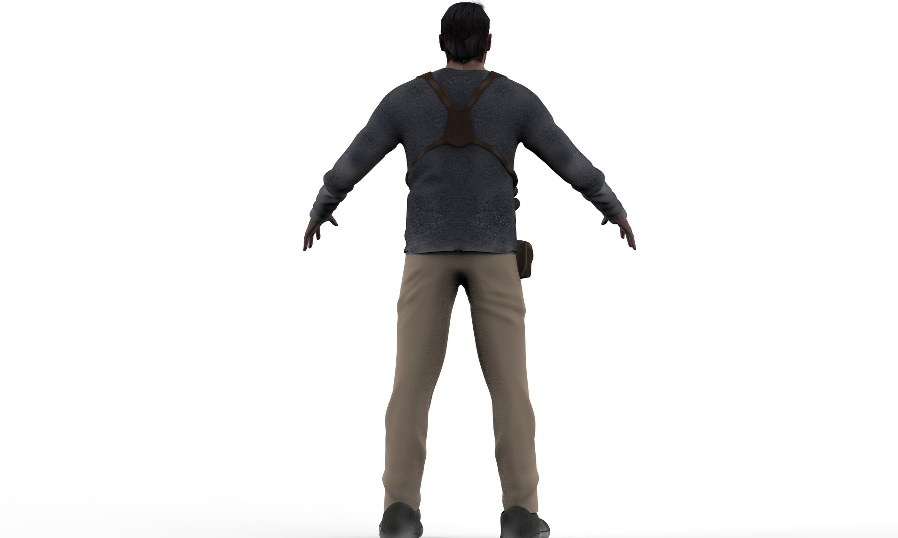 Realistic Action Man Character 3D Model - TurboSquid 1350125