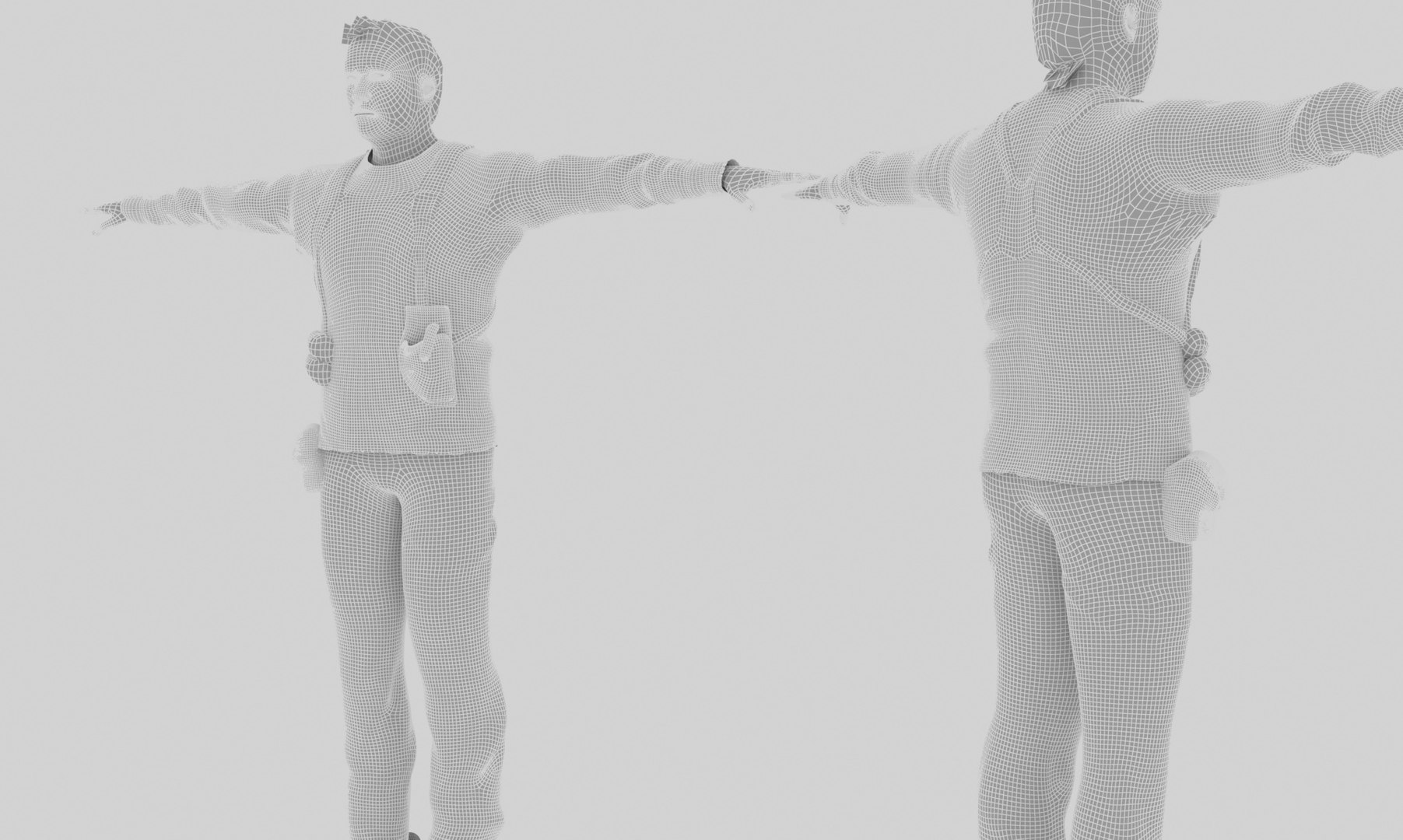 Realistic Action Man Character 3D Model - TurboSquid 1350125