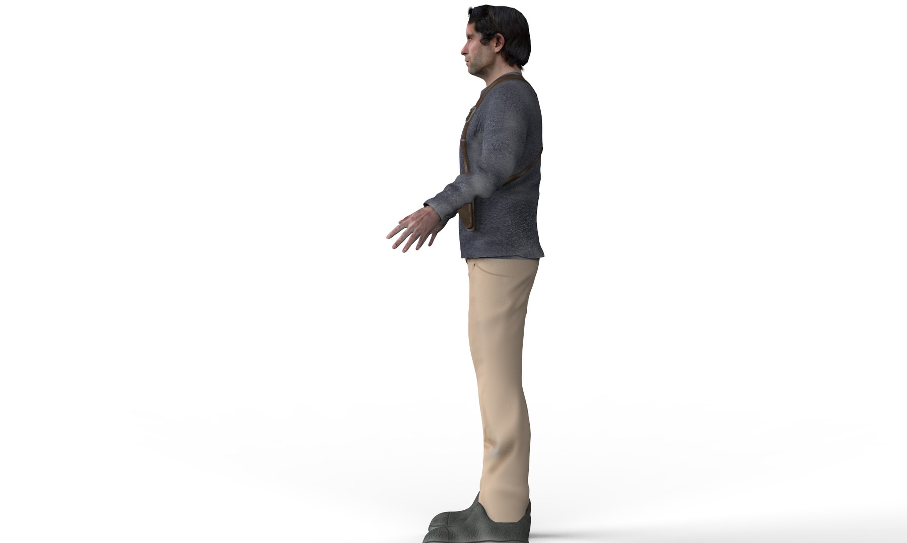 Realistic Action Man Character 3D Model - TurboSquid 1350125