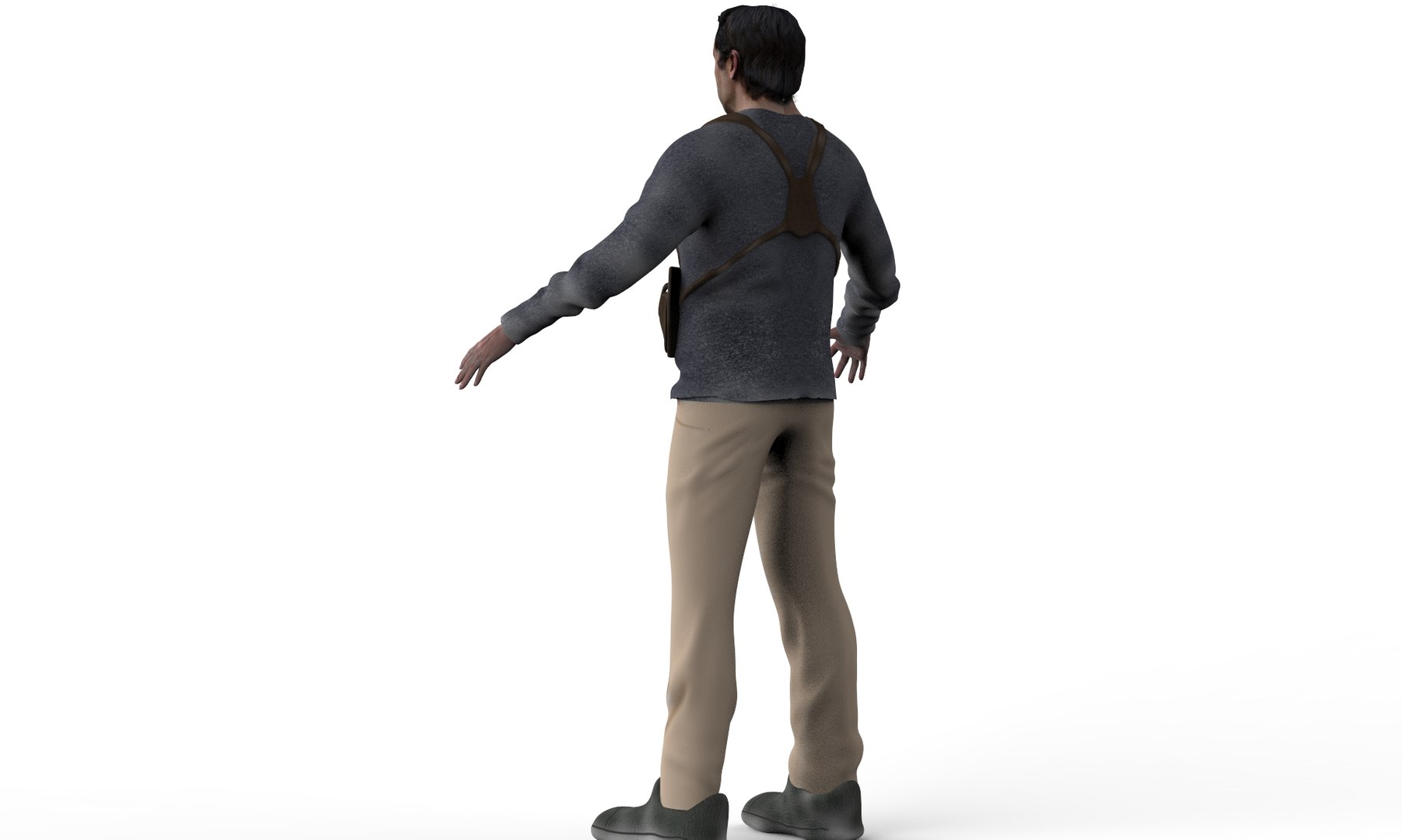 Realistic Action Man Character 3D Model - TurboSquid 1350125