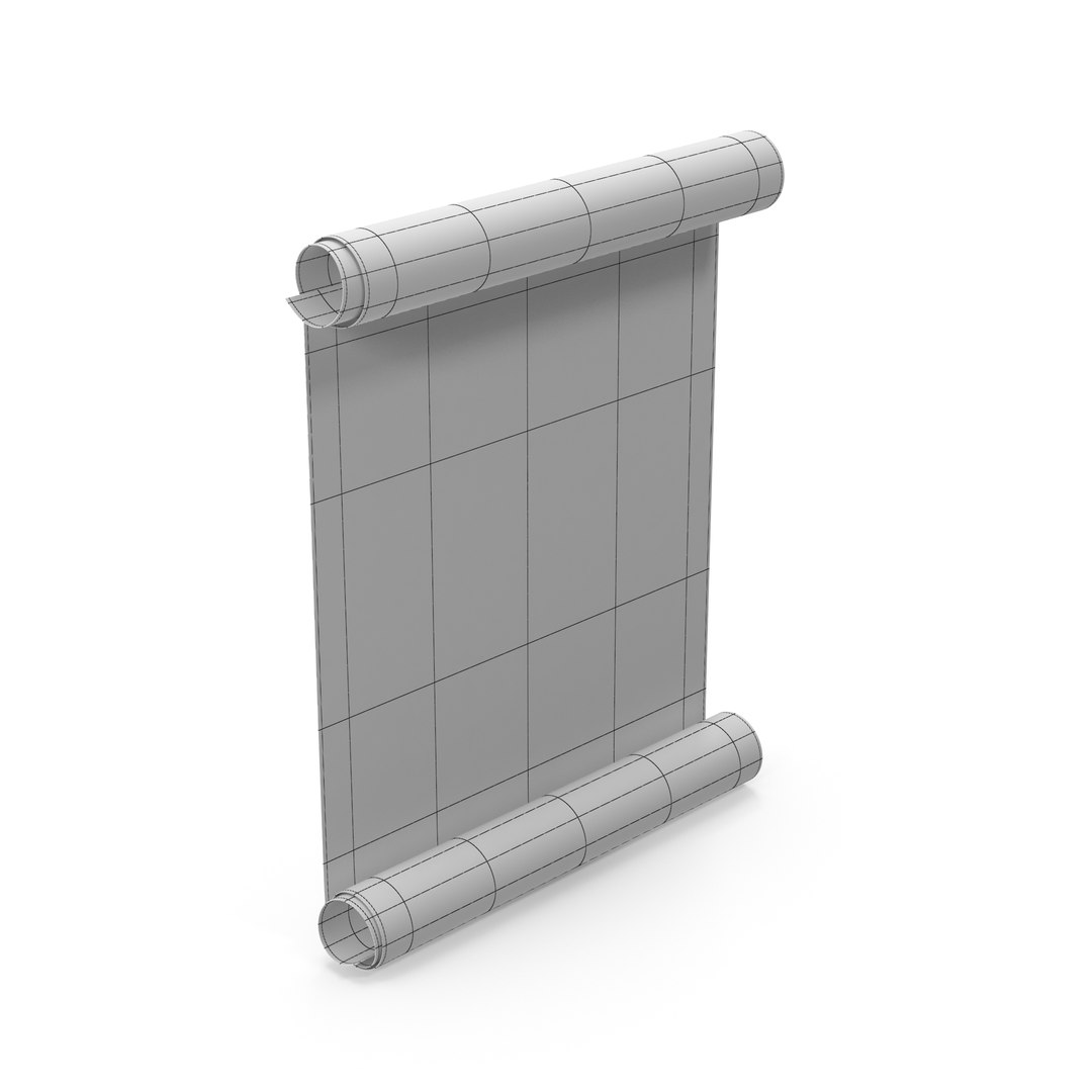 3D Scroll Paper - TurboSquid 2046135