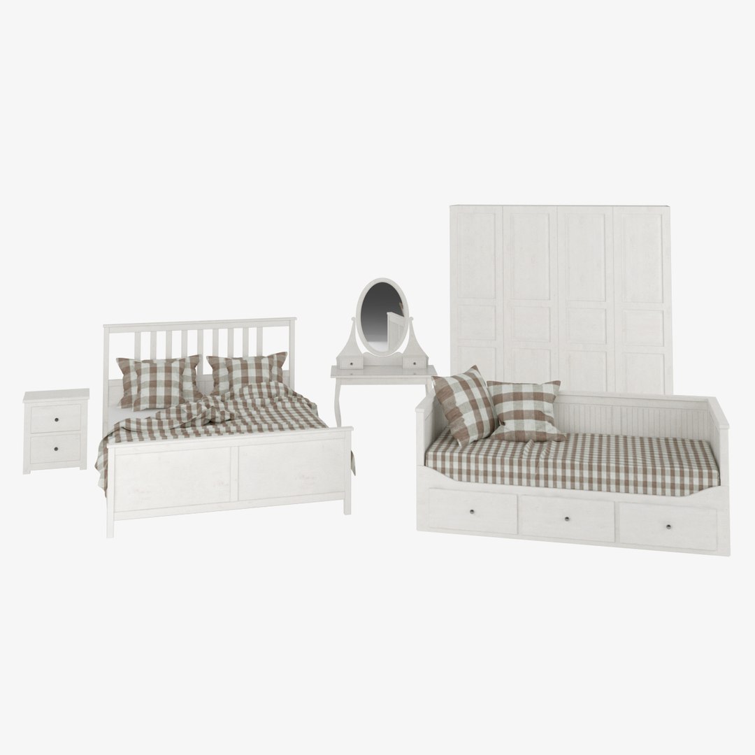 3d Ikea Hemnes Set