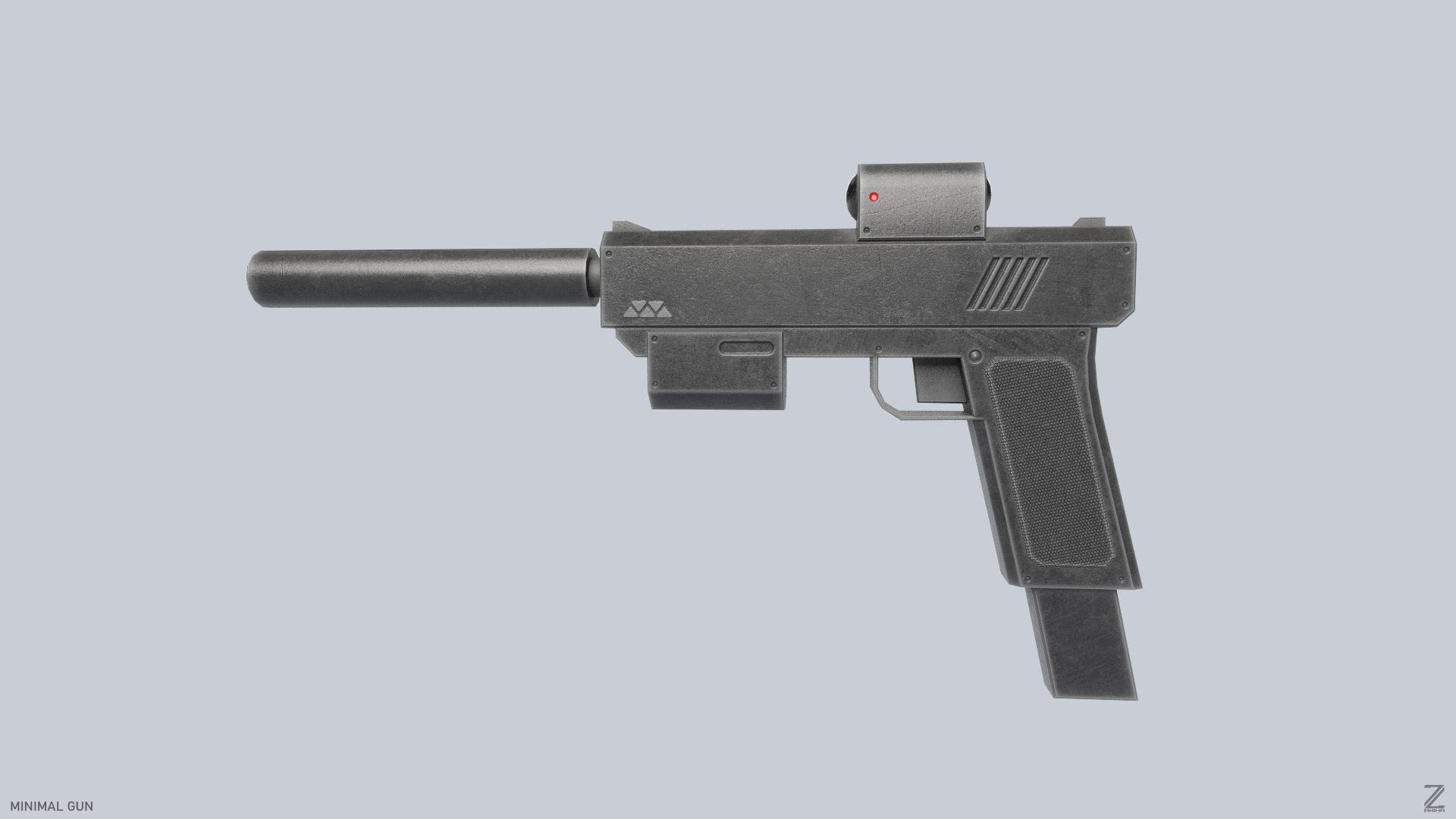 3D Model Minimal Gun - TurboSquid 2237046