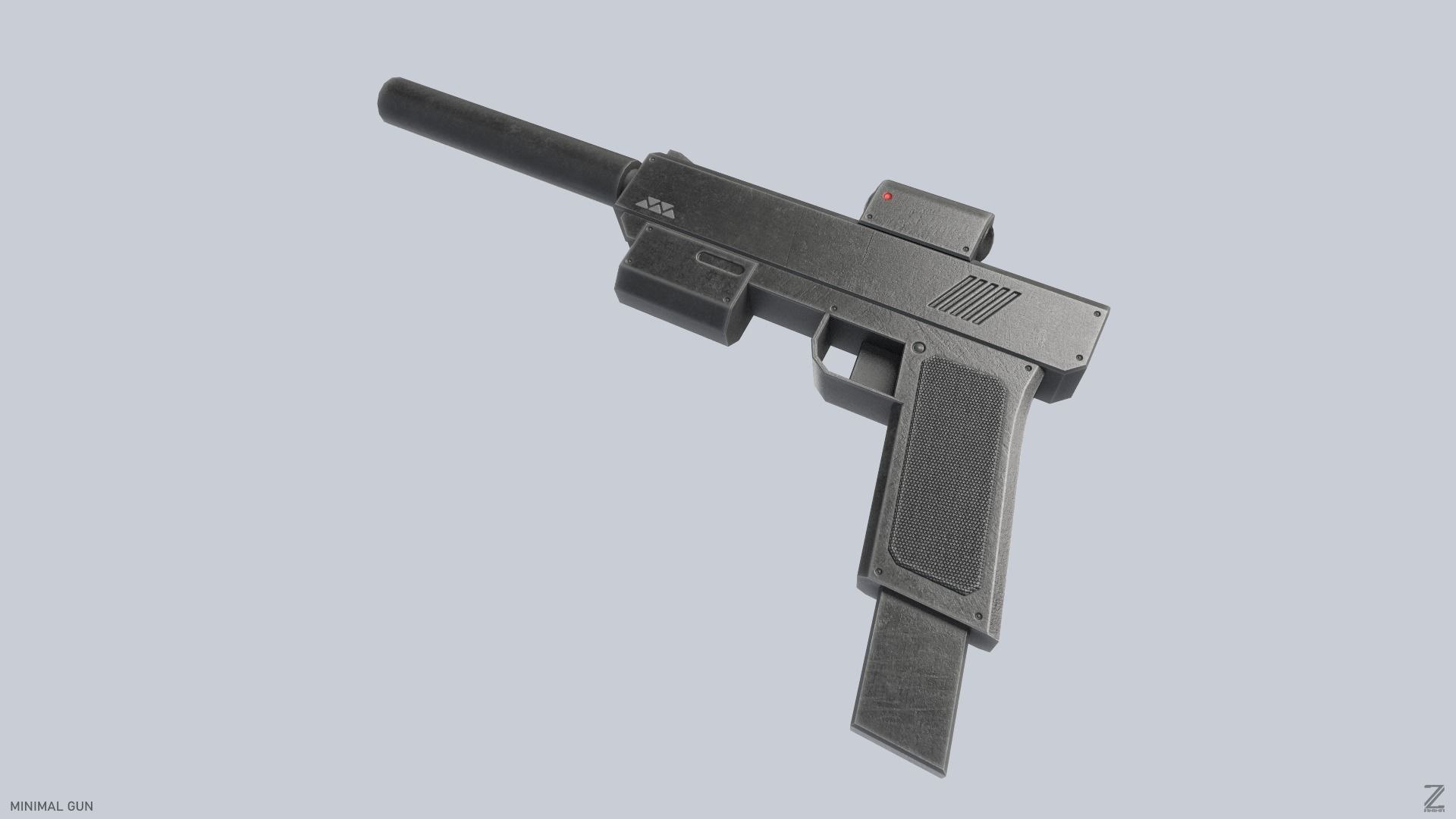 3D Model Minimal Gun - TurboSquid 2237046