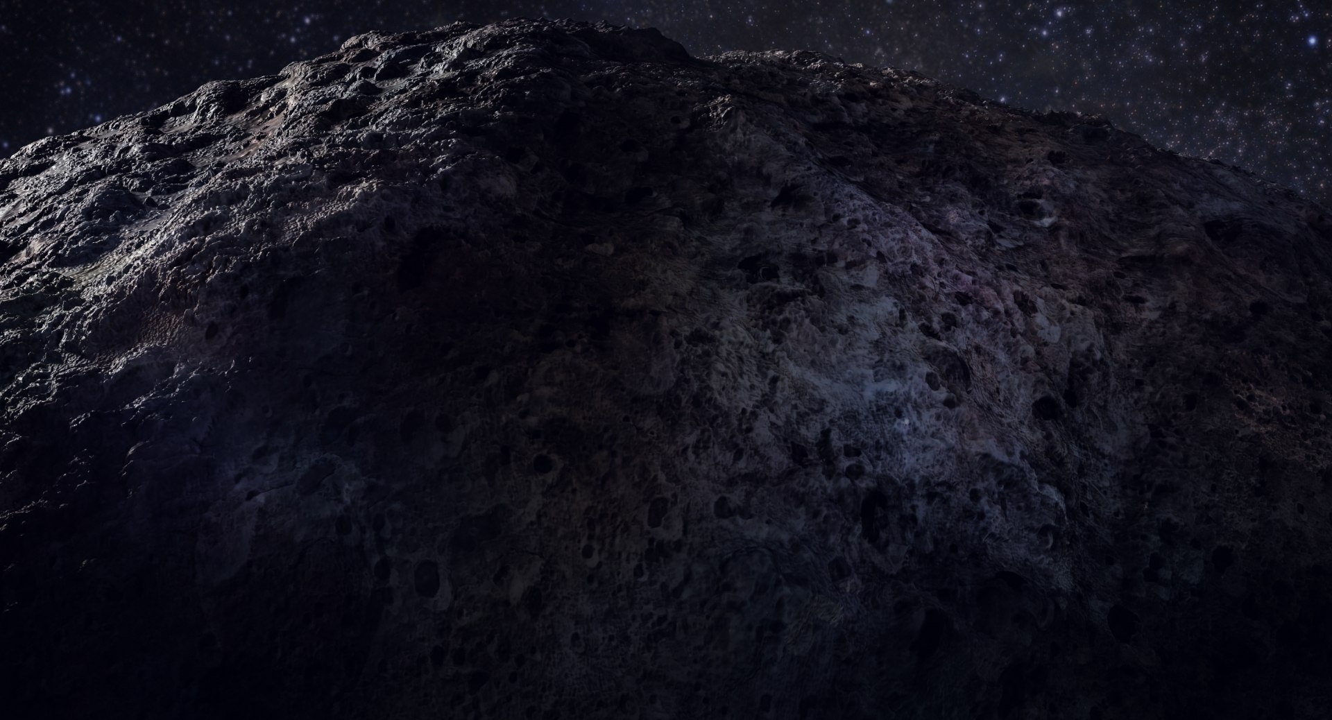 3d psyche asteroid metallic s model