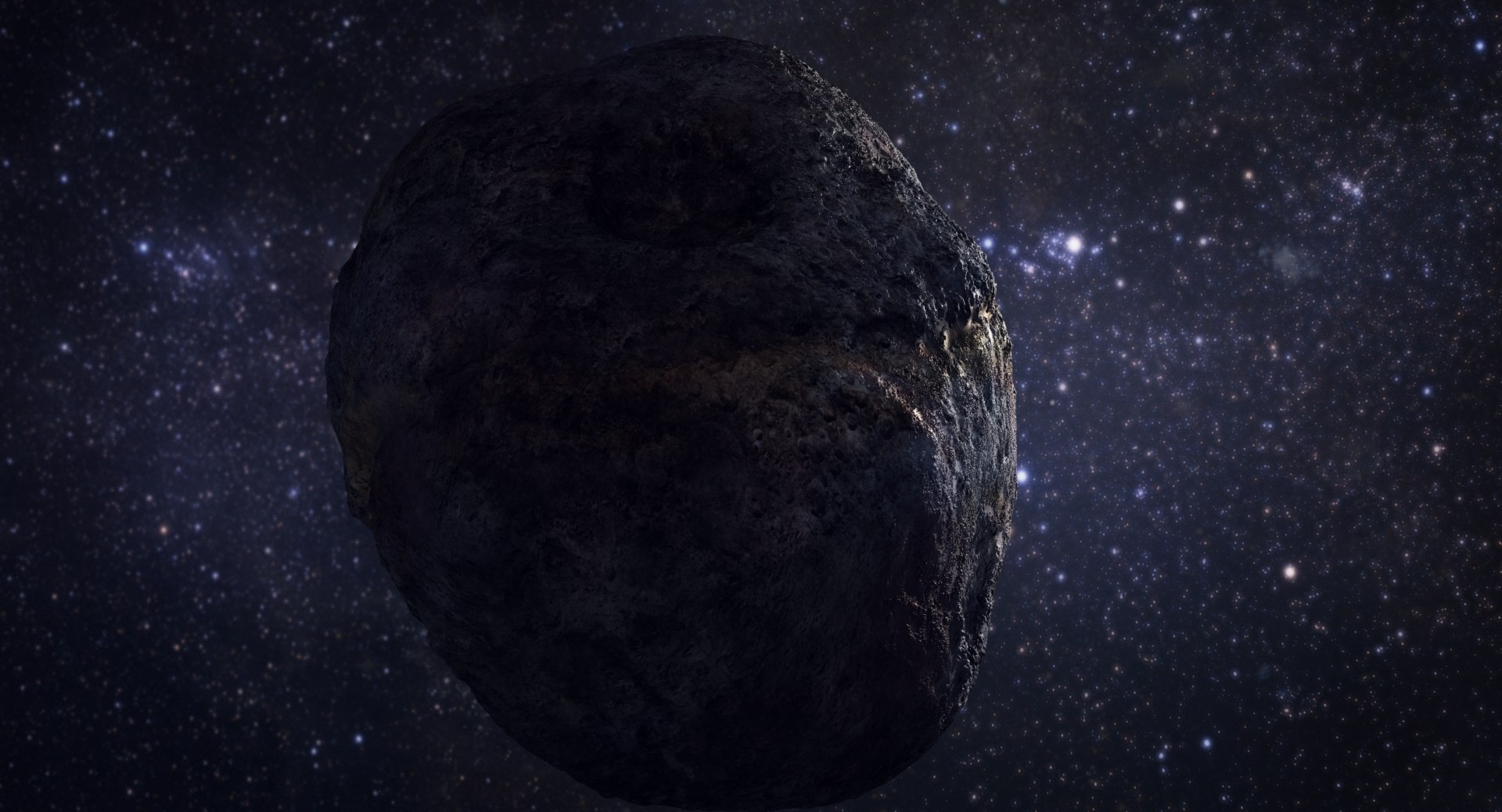 3d psyche asteroid metallic s model