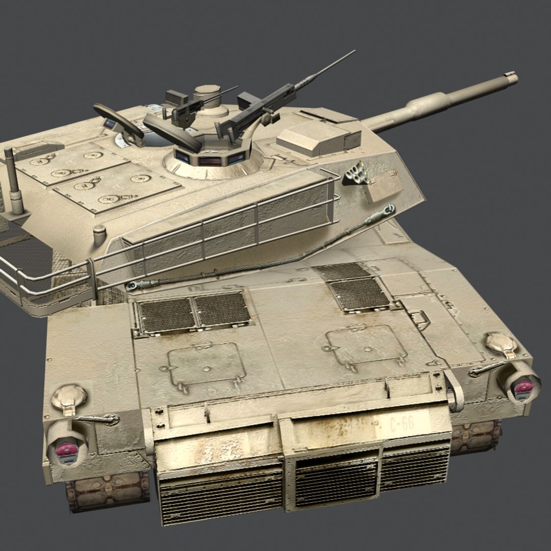 m1 abrams tank 3d model