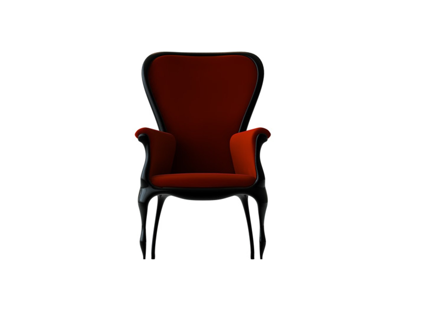 3d Victorian Baroque Chair Model