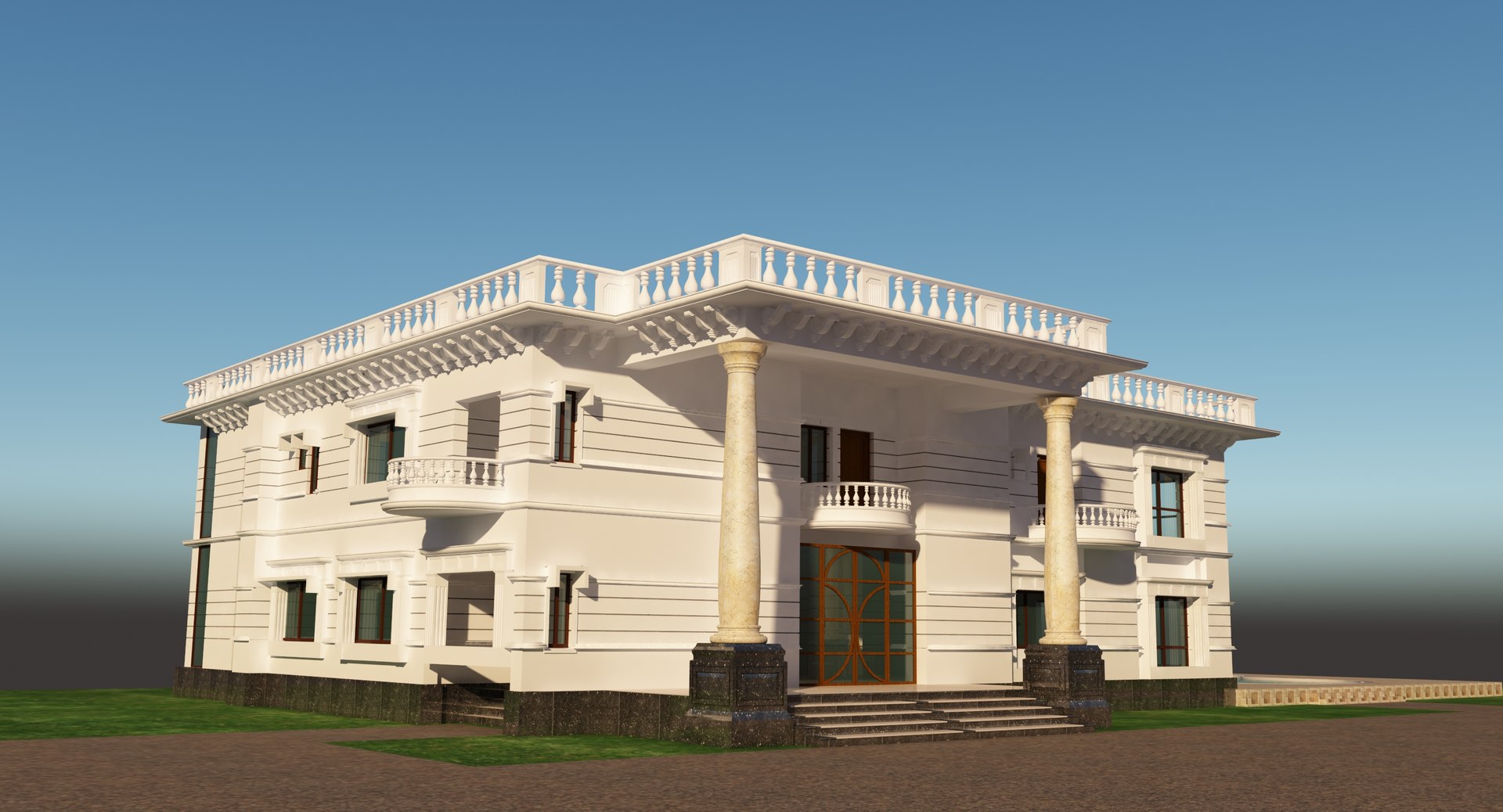 Duplex House 3D Model - TurboSquid 1558834