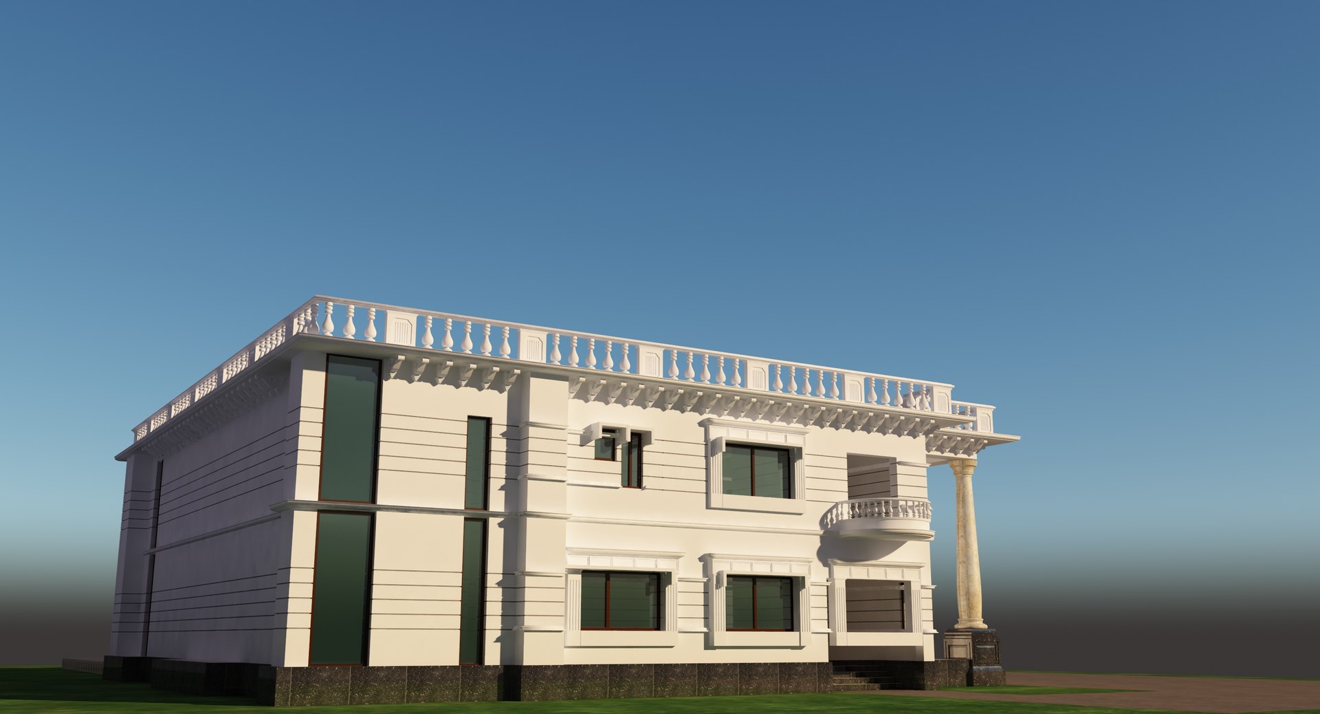 Duplex House 3D Model - TurboSquid 1558834